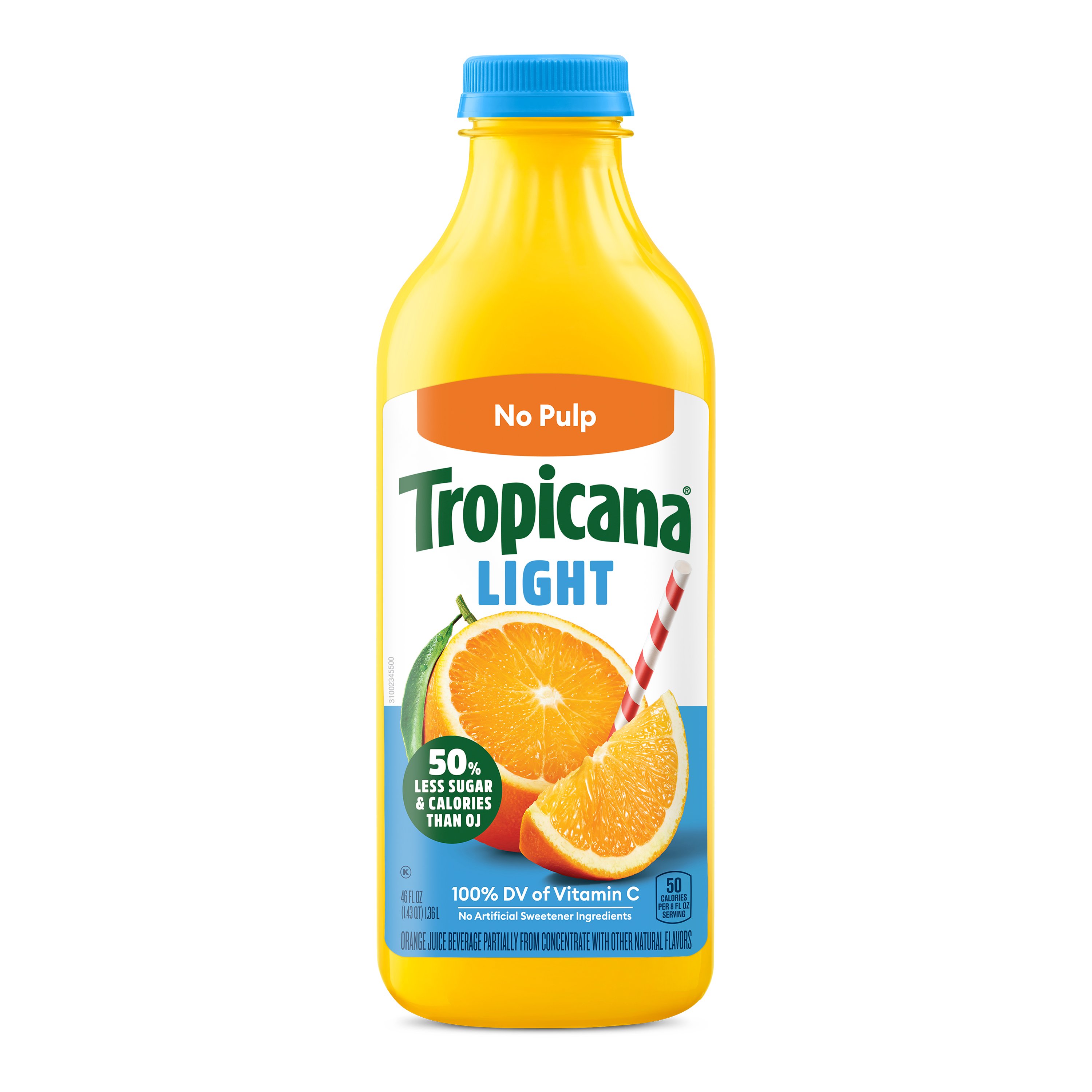 Tropicana No Pulp Light Orange Juice - Shop Juice at H-E-B