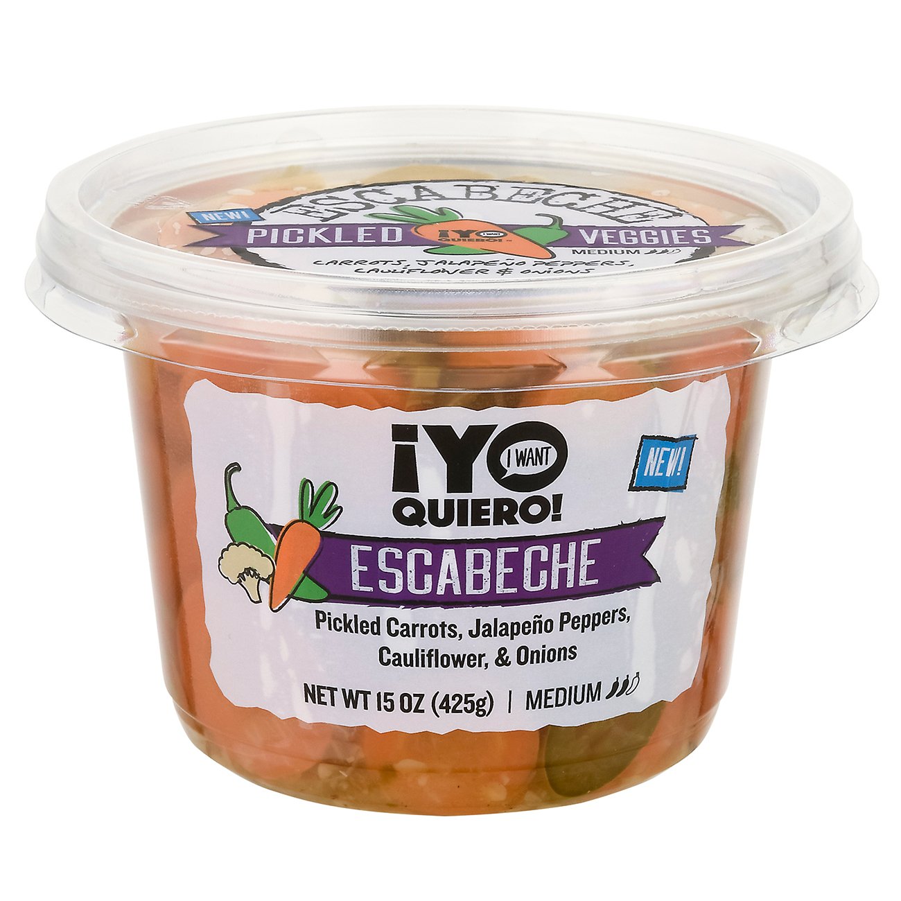 Yo Quiero! Fresh Innovations Escabeche Pickled Veggies - Medium - Shop ...
