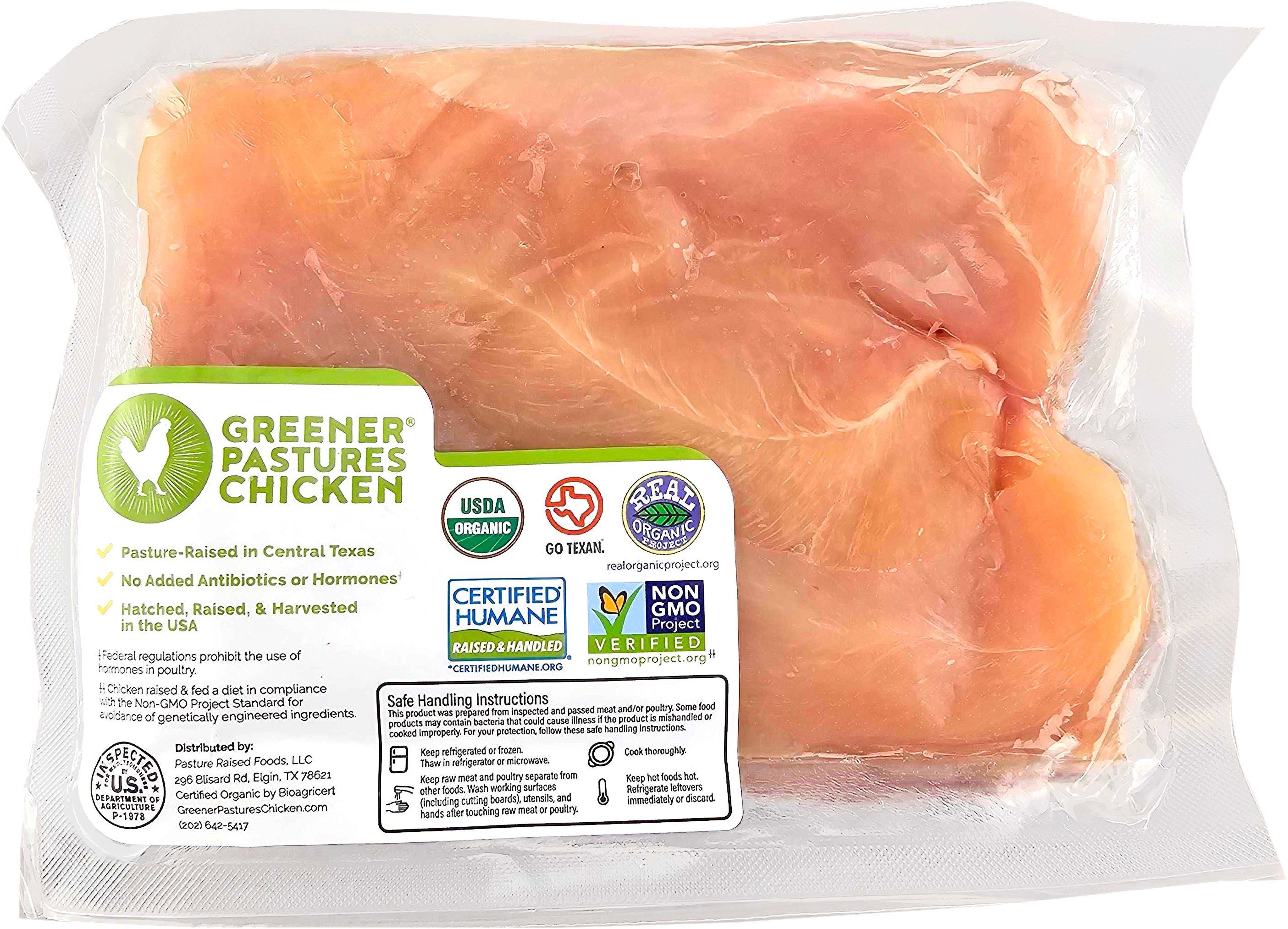 Greener Pastures Organic Chicken Breast Tenderloins | Central Market ...
