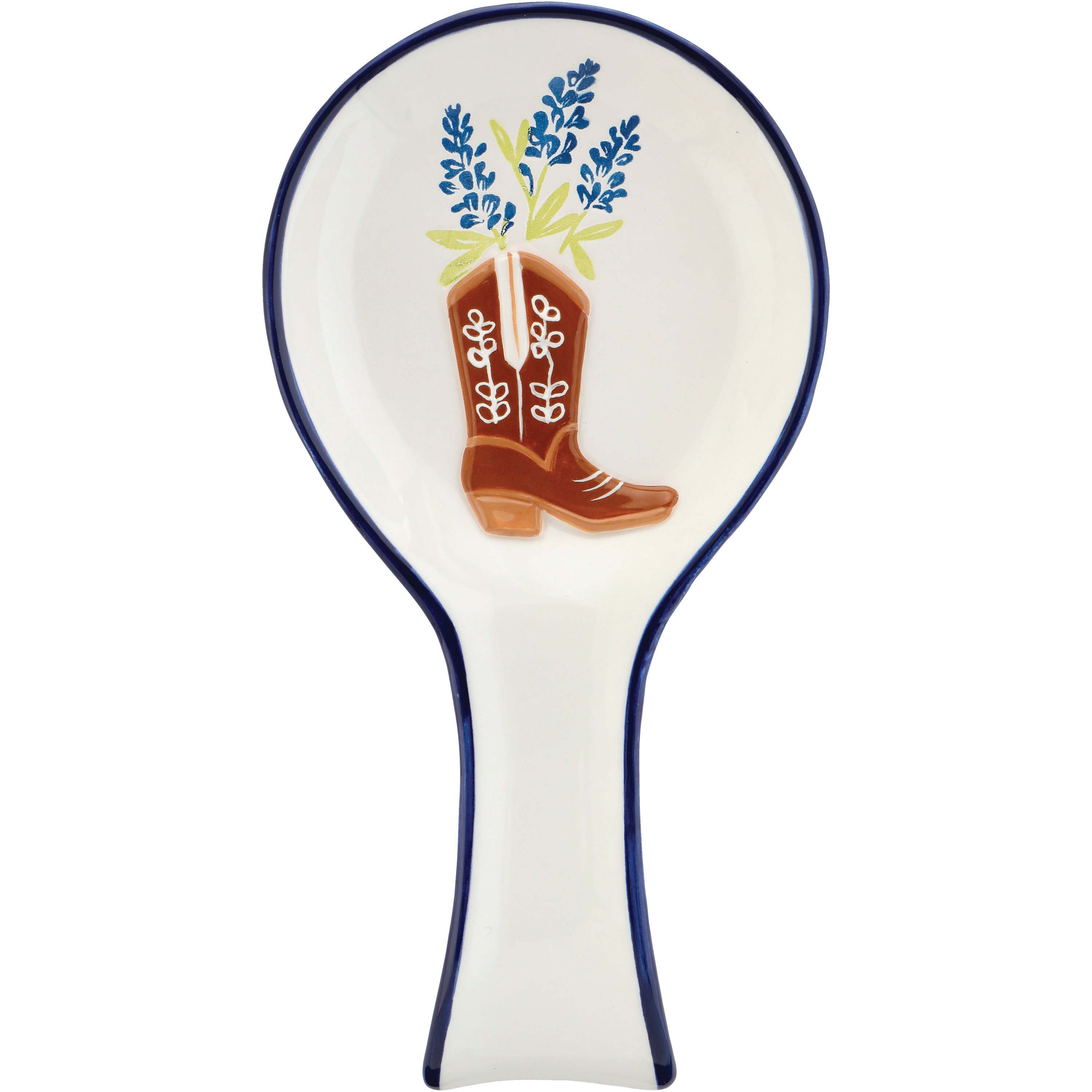 Destination Holiday Bluebonnet Boot Spoon Rest - Shop Seasonal decor at ...