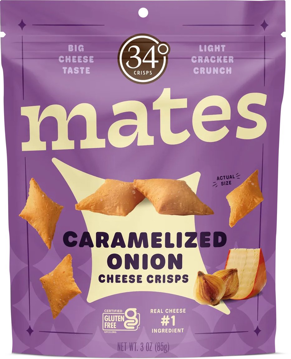 34 Degrees Caramelized Onion Cheese Crisps, 3 oz | Central Market ...