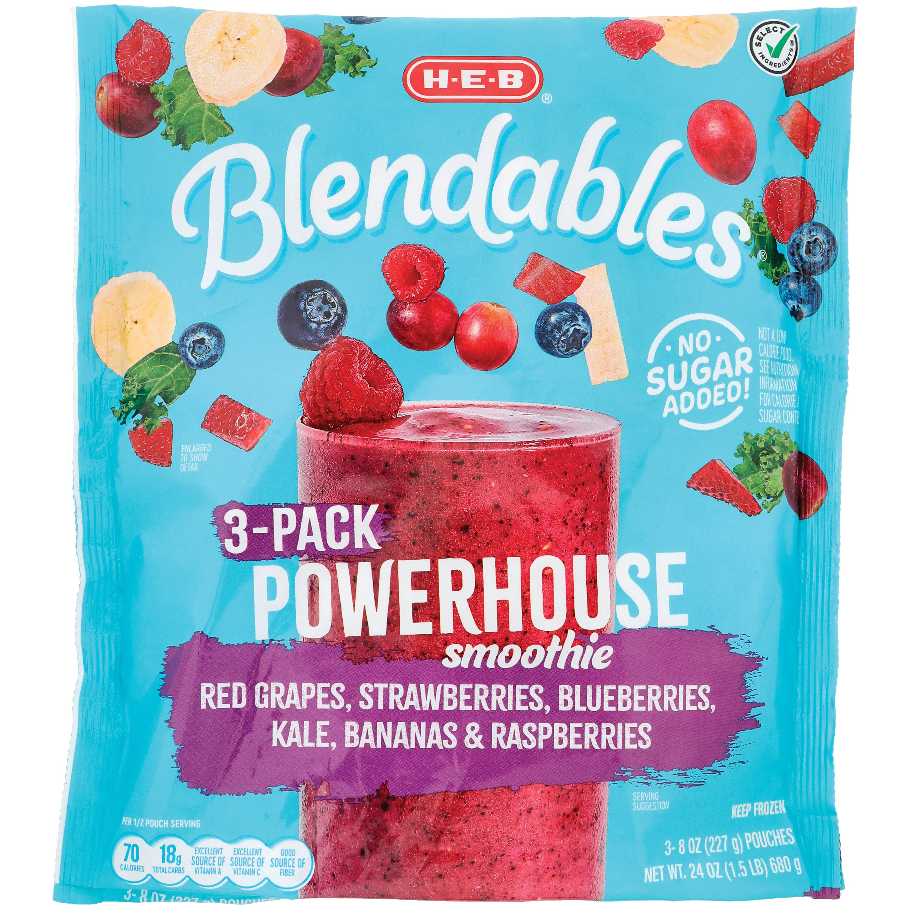 H-E-B Blendables Powerhouse Smoothie Family Pack, 3 pk | Joe V's Smart ...