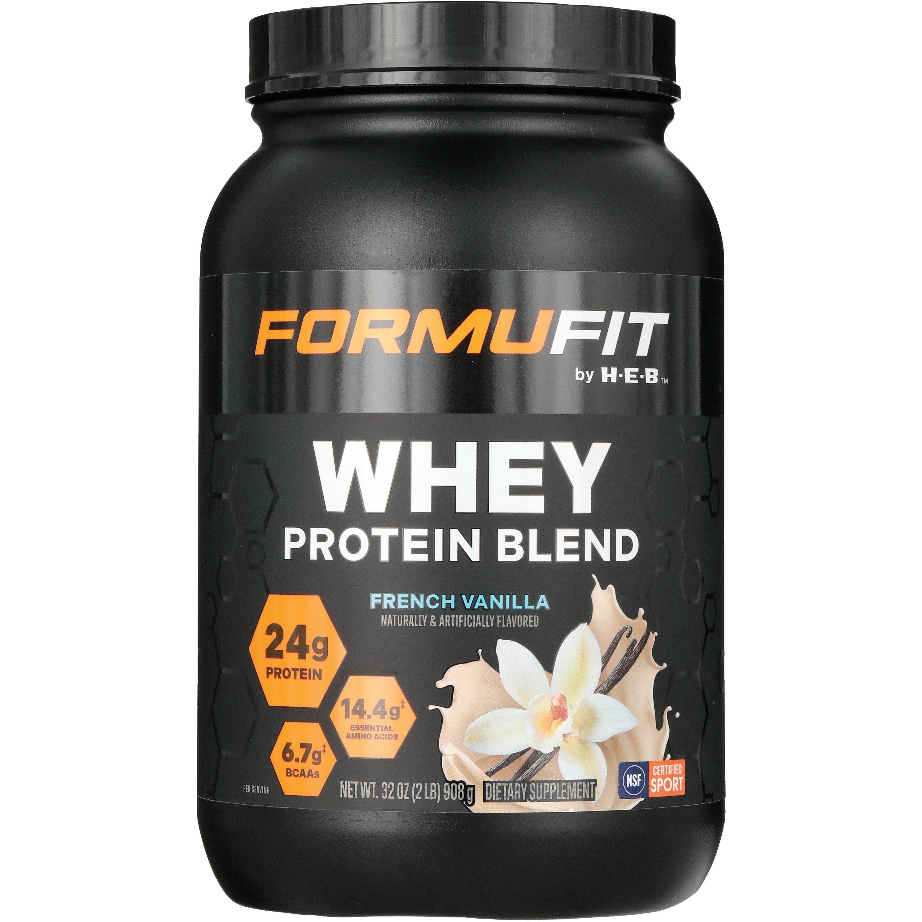 FORMUFIT by H-E-B Whey 24g Protein Powder Blend - French Vanilla - Shop ...