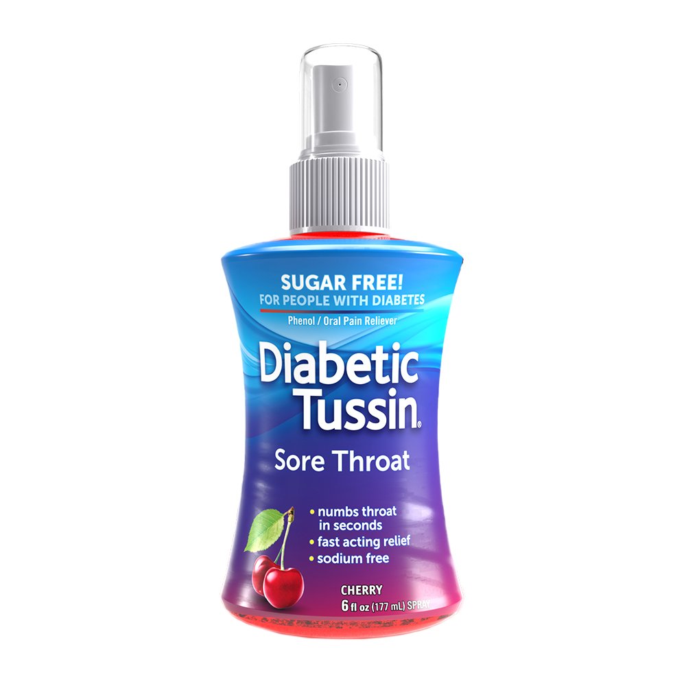 Diabetic Tussin Sore Throat Spray - Cherry - Shop Cough, cold & flu at ...