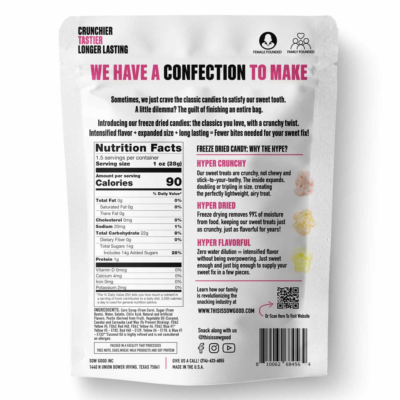 Sow Good Crunchy Bears Freeze Dried Candy - Shop Candy at H-E-B