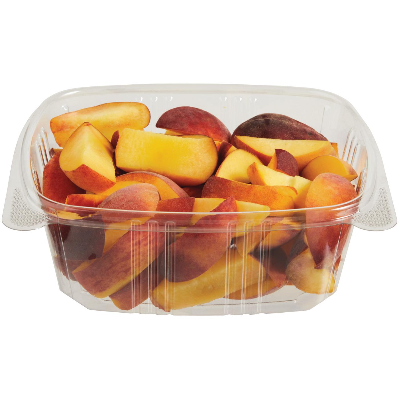 H-E-B Fresh Cut Peach Slices - Large - Shop Peaches, Plums & Apricots ...