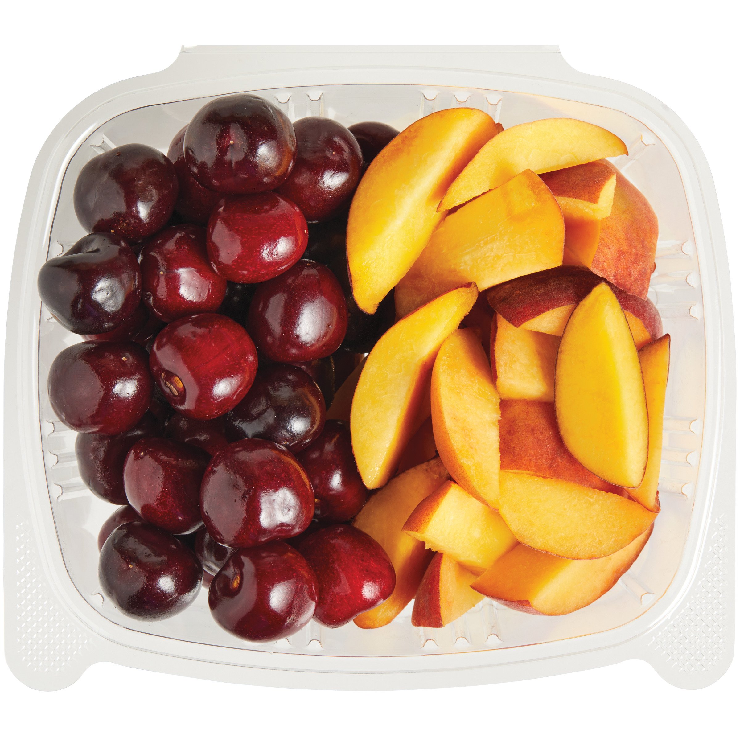 H-E-B Fresh Cut Peaches & Stemless Sweet Red Cherries - Large - Shop ...