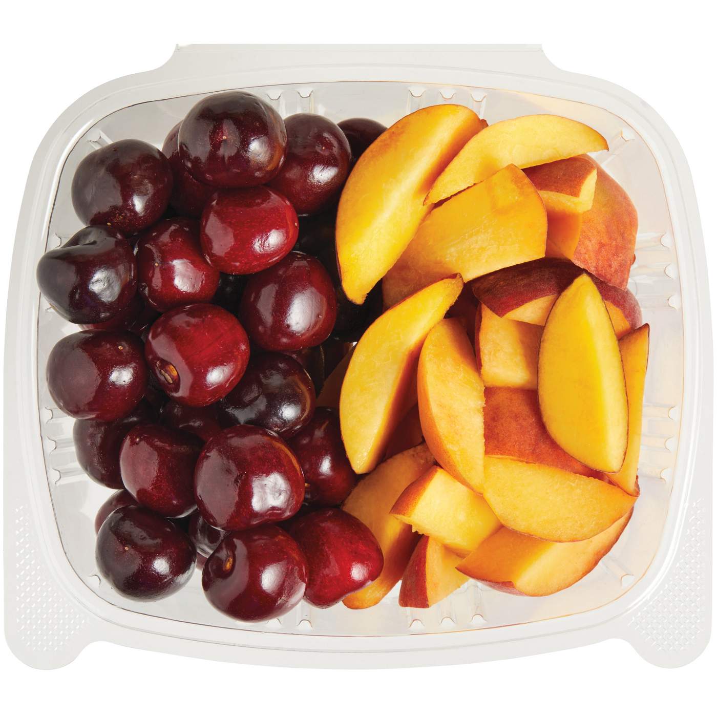 H-E-B Fresh Cut Peaches & Stemless Sweet Red Cherries - Large - Shop ...