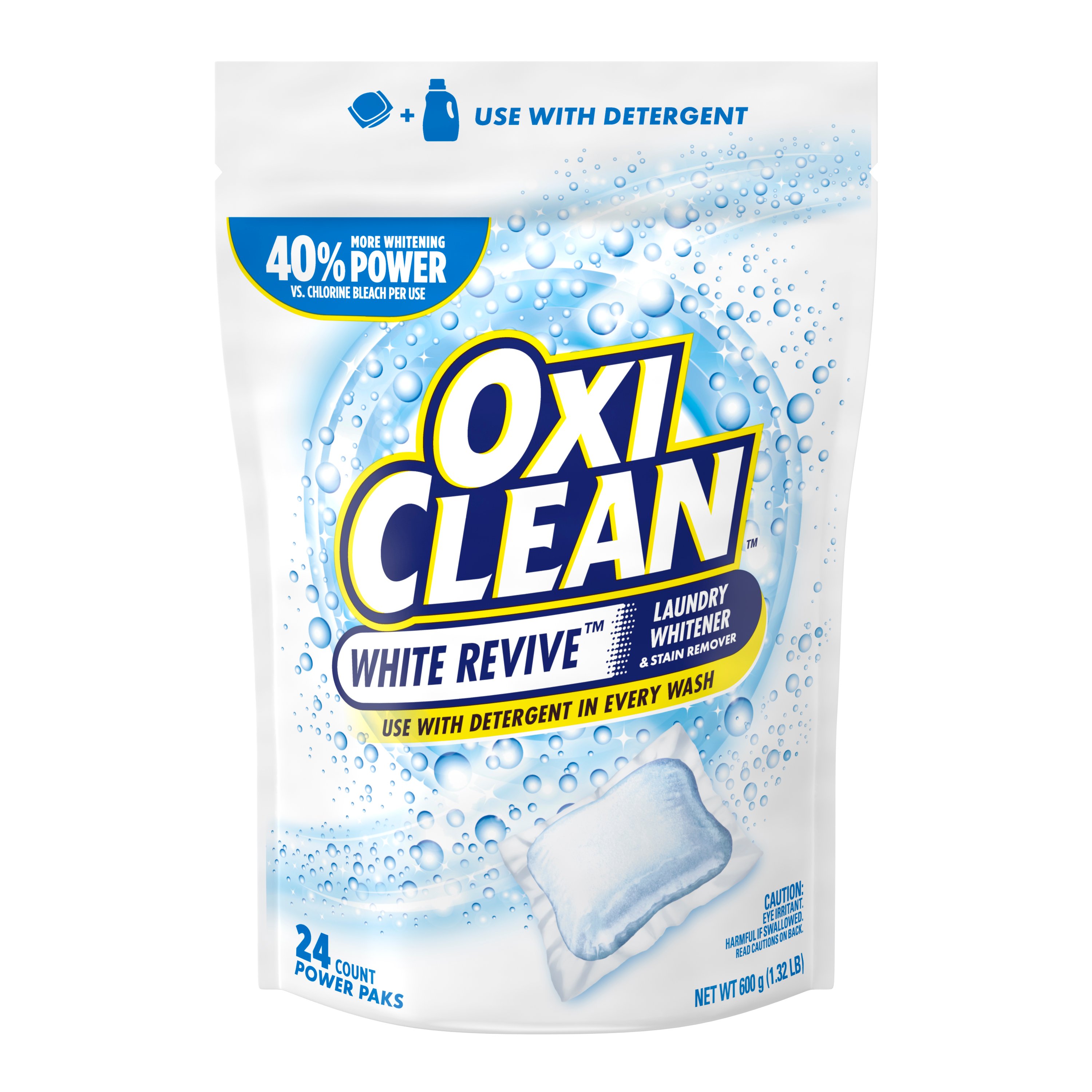 OxiClean White Revive Laundry Whitener & Stain Remover Powder Paks ...