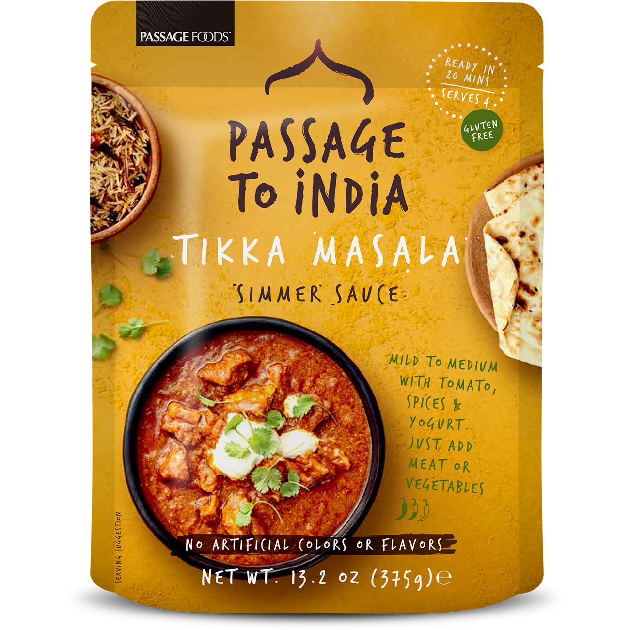 Passage Foods Passage to India Tikka Masala Simmer Sauce - Shop Cooking ...