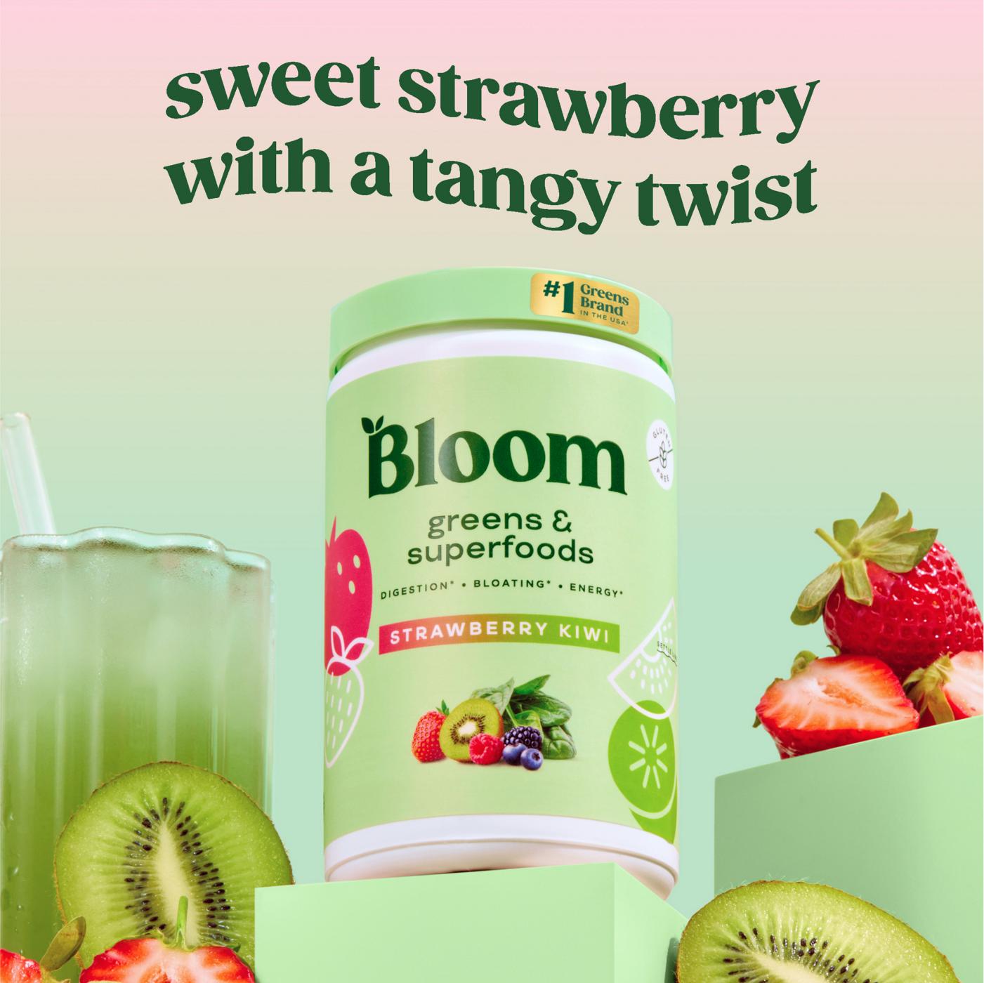Bloom Greens & Superfoods Powder Drink Mix - Strawberry Kiwi - Shop ...