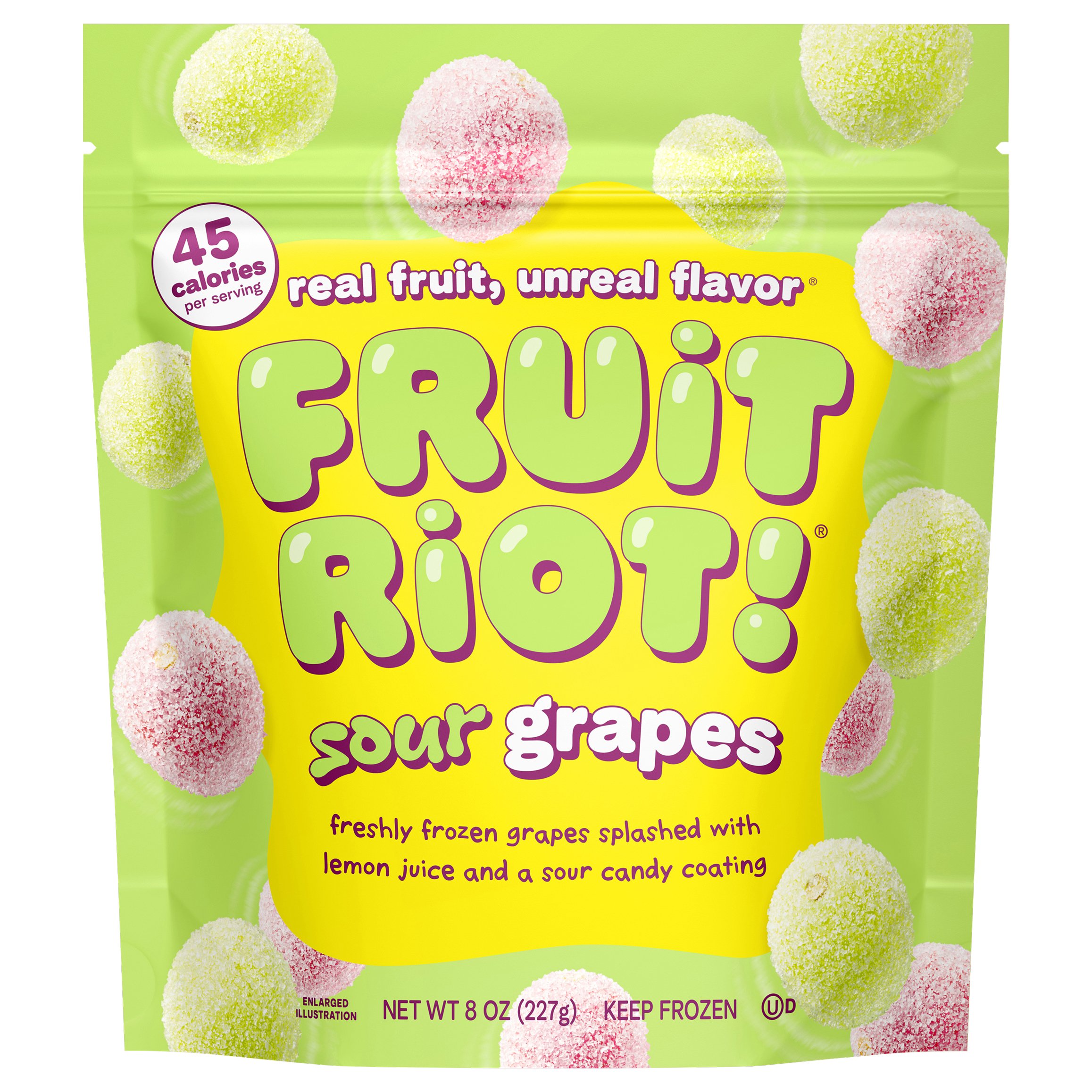 Fruit Riot! Frozen Sour Grapes - Shop Bars & pops at H-E-B