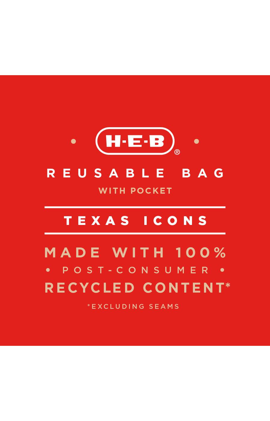 H-E-B Texas Icons Reusable Shopping Bag - Shop Reusable shopping bags ...