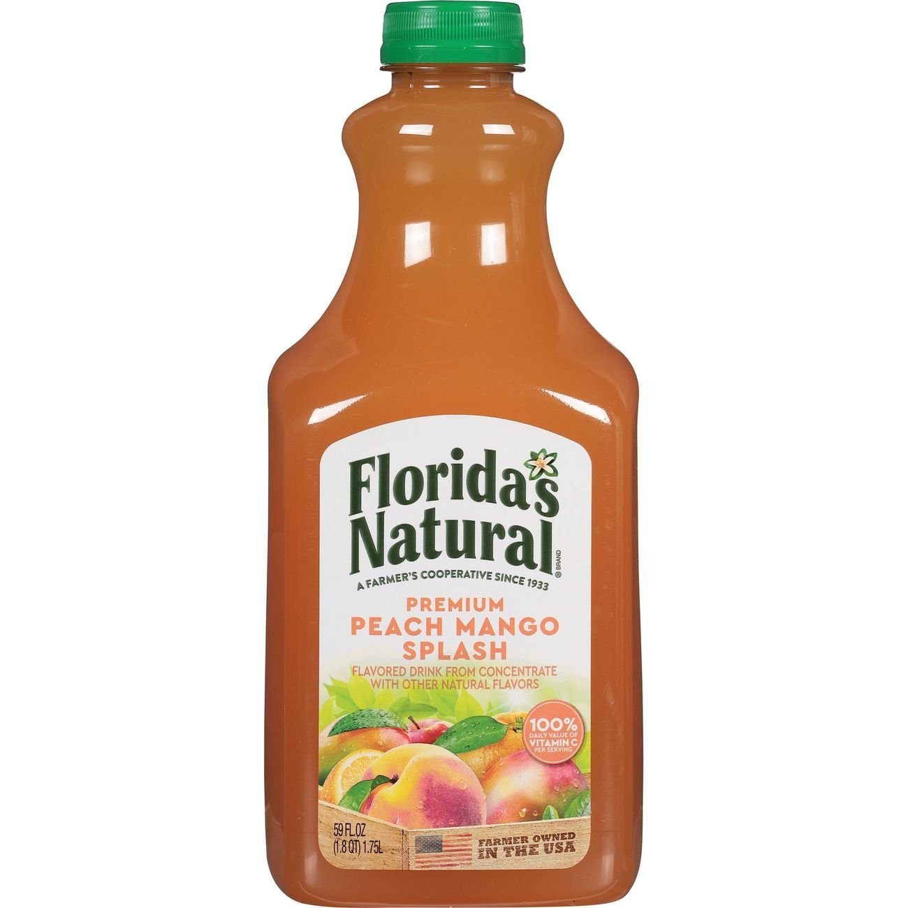 Florida's Natural Premium Peach Mango Splash Drink - Shop Juice at H-E-B