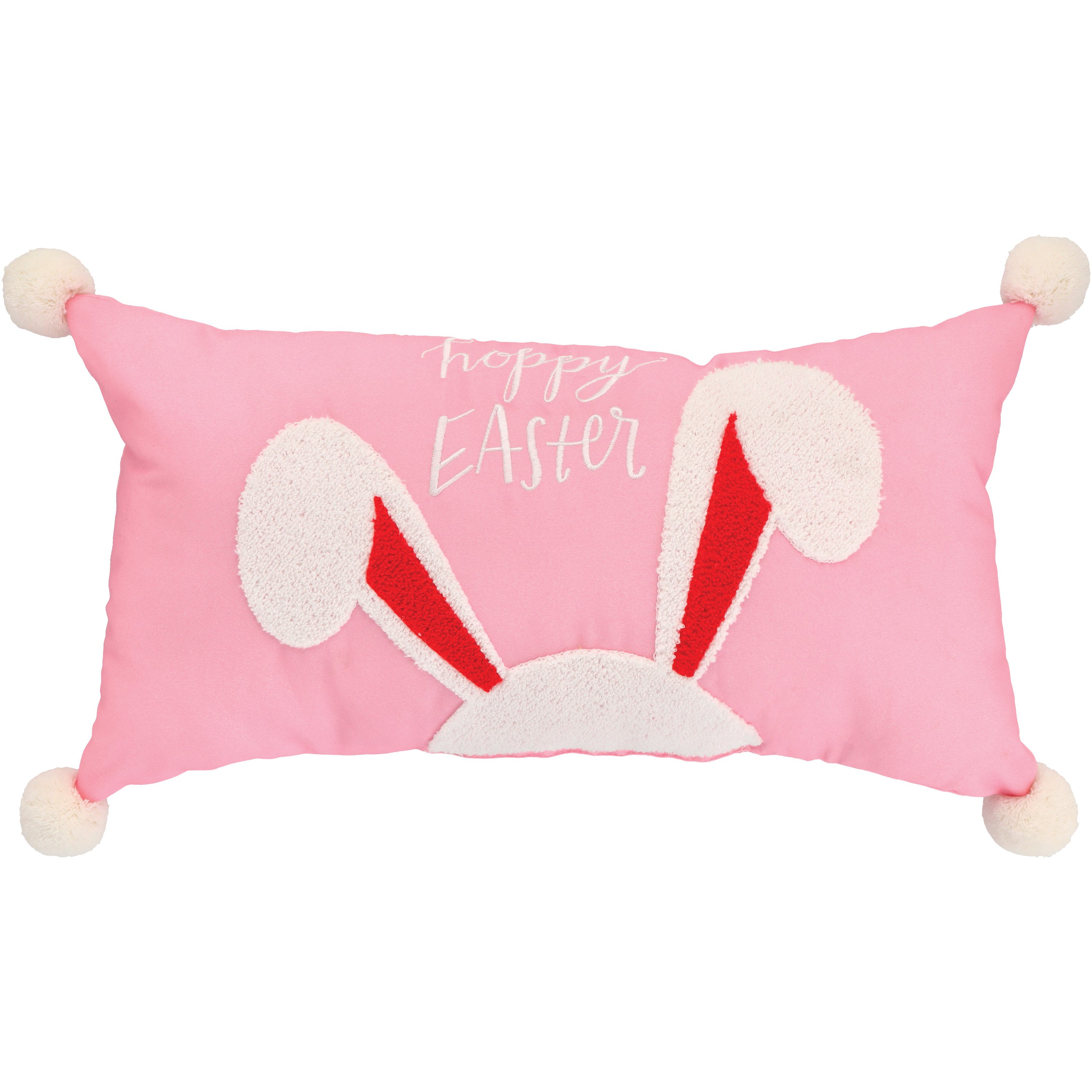 Destination Holiday Happy Easter Pink Lumbar Throw Pillow - Shop ...