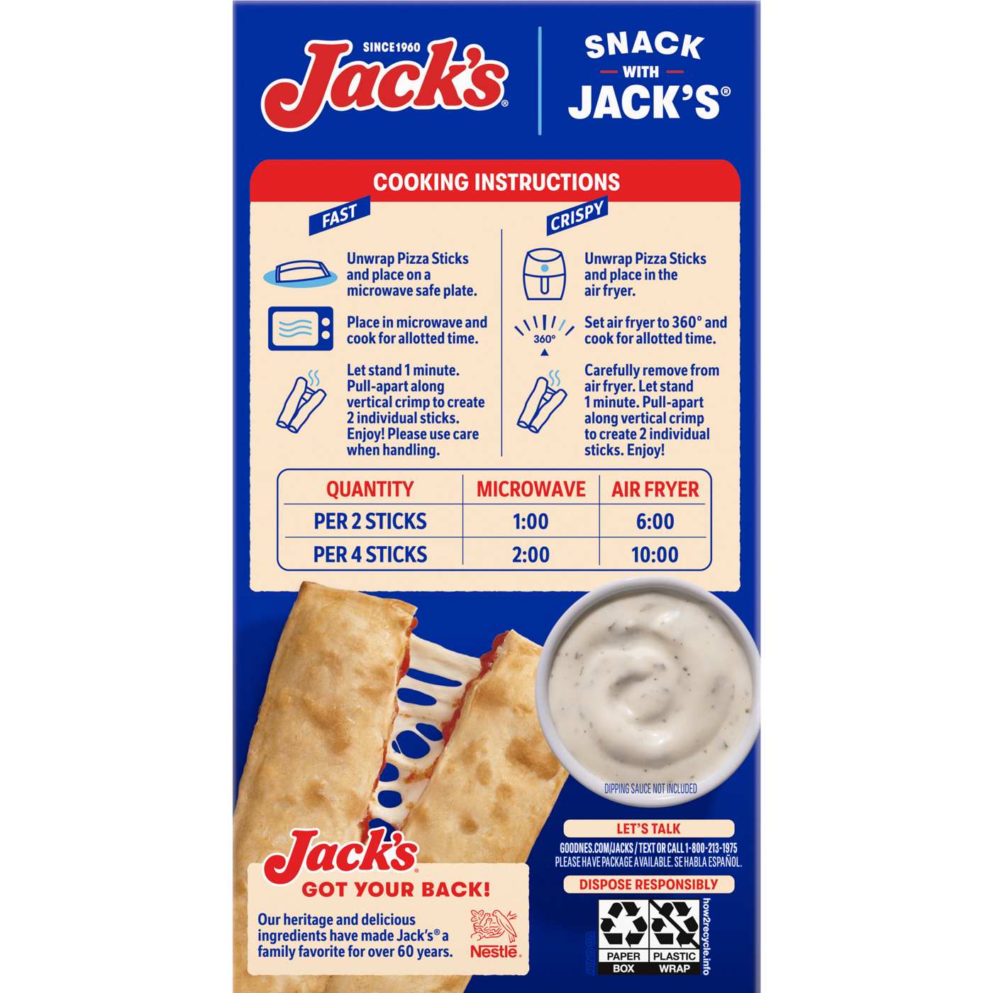 Jack's Pull-Apart Pizza Sticks - Pepperoni - Shop Entrees & sides at H-E-B