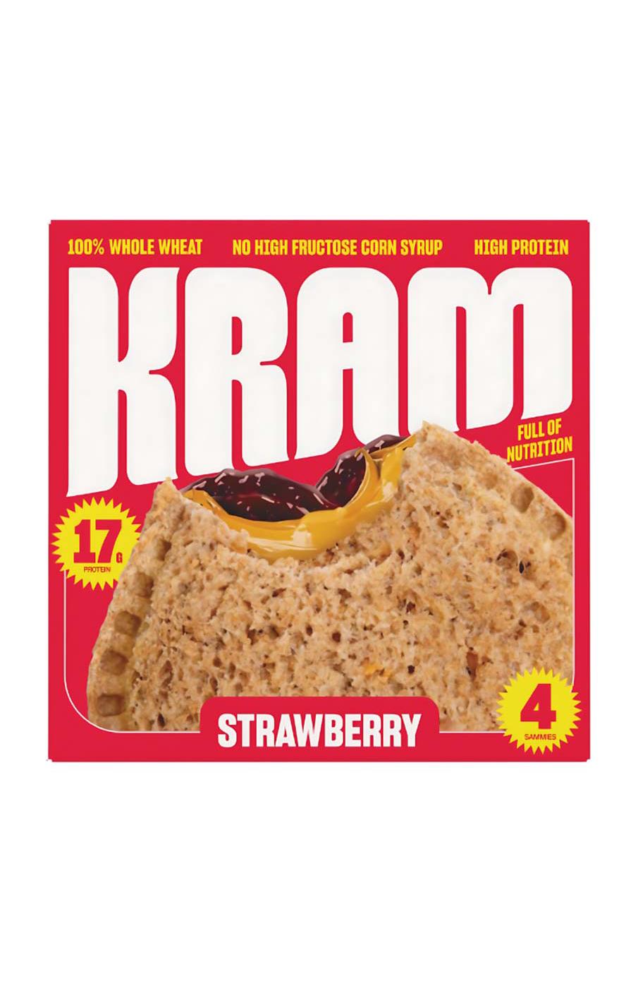 Kram 17g Protein PB & J Whole Wheat Sandwich - Strawberry - Shop ...