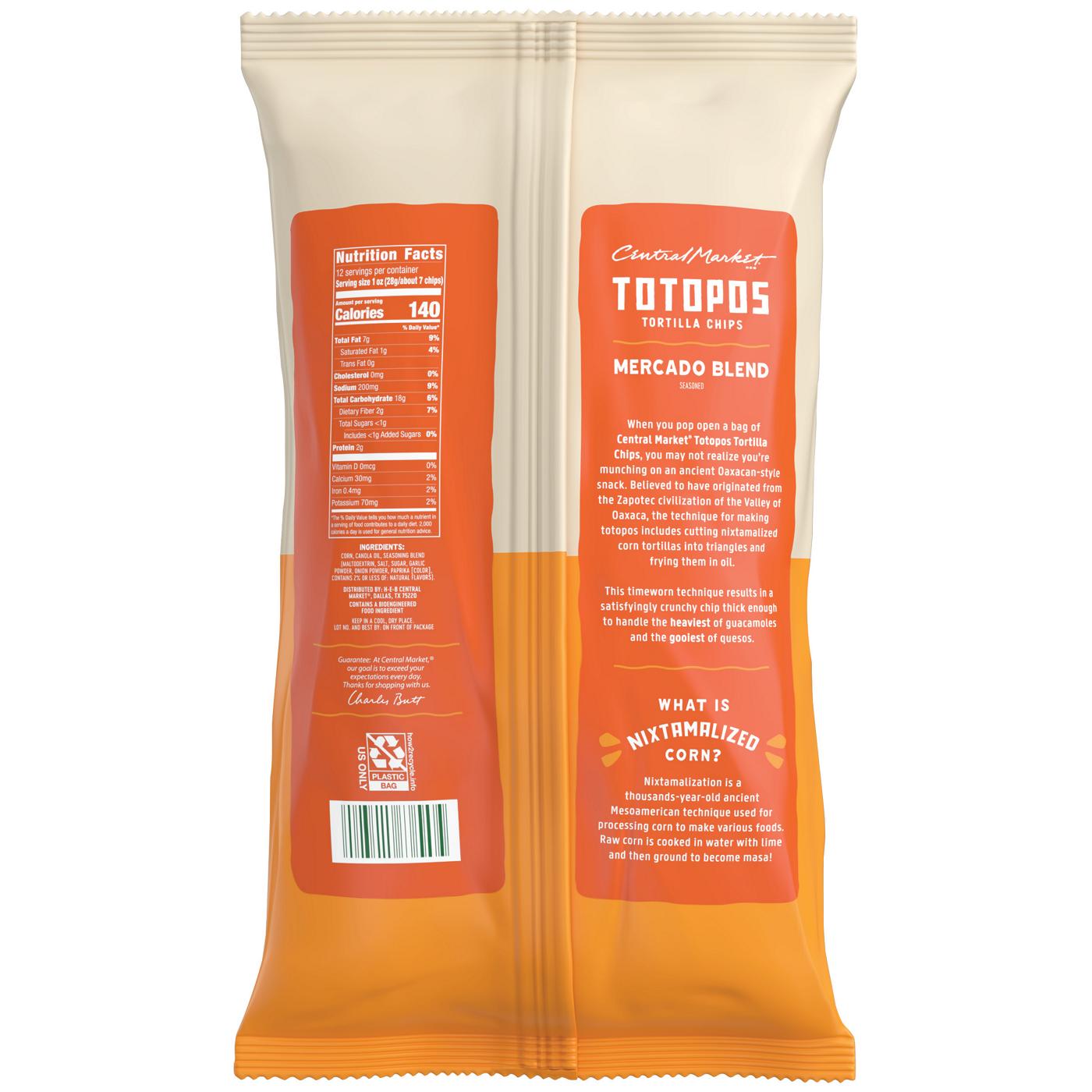 Central Market Totopos Tortilla Chips - Mercado Blend - Shop Chips at H-E-B
