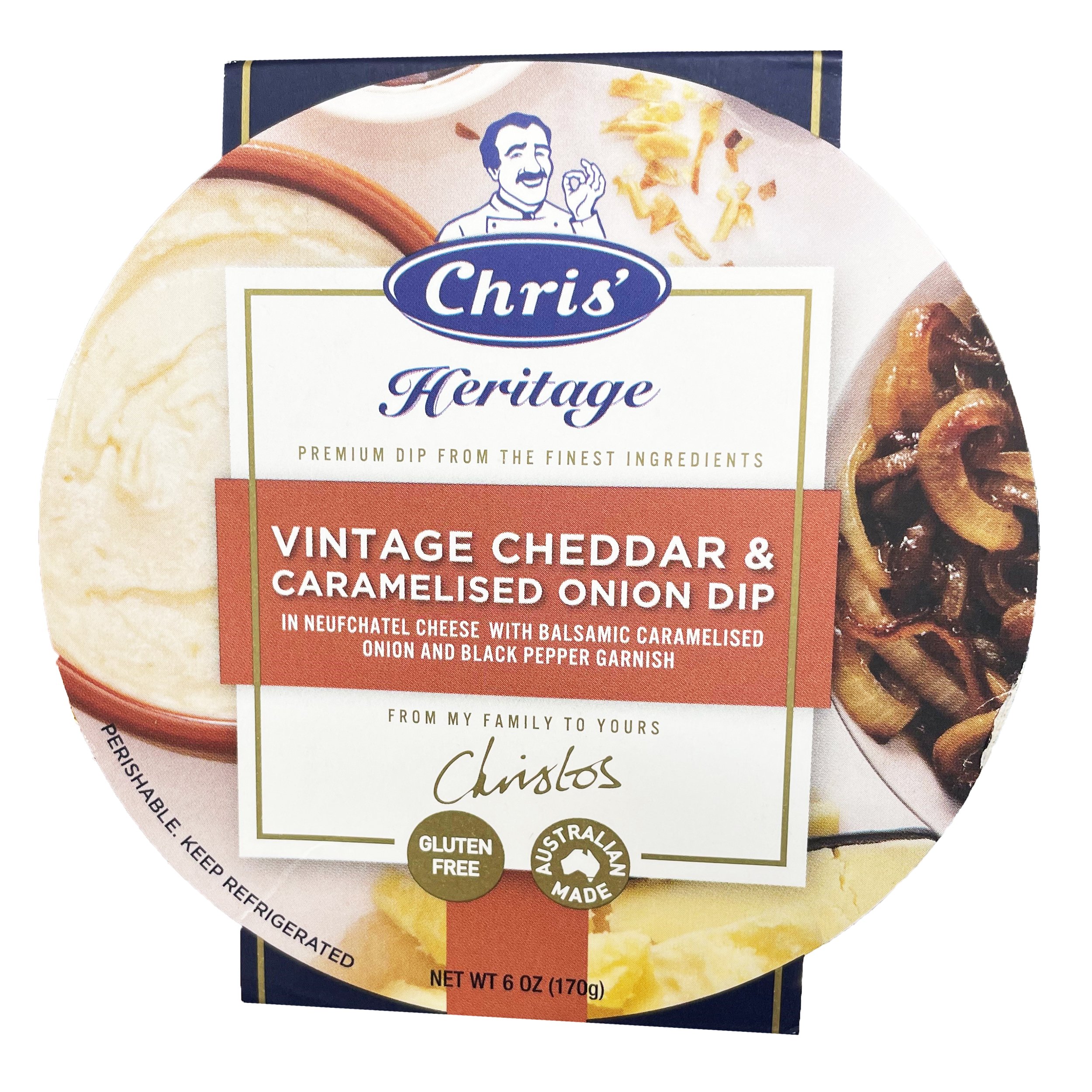 Chris' Heritage Vintage Cheddar & Caramelised Onion Dip - Shop Dip at H-E-B