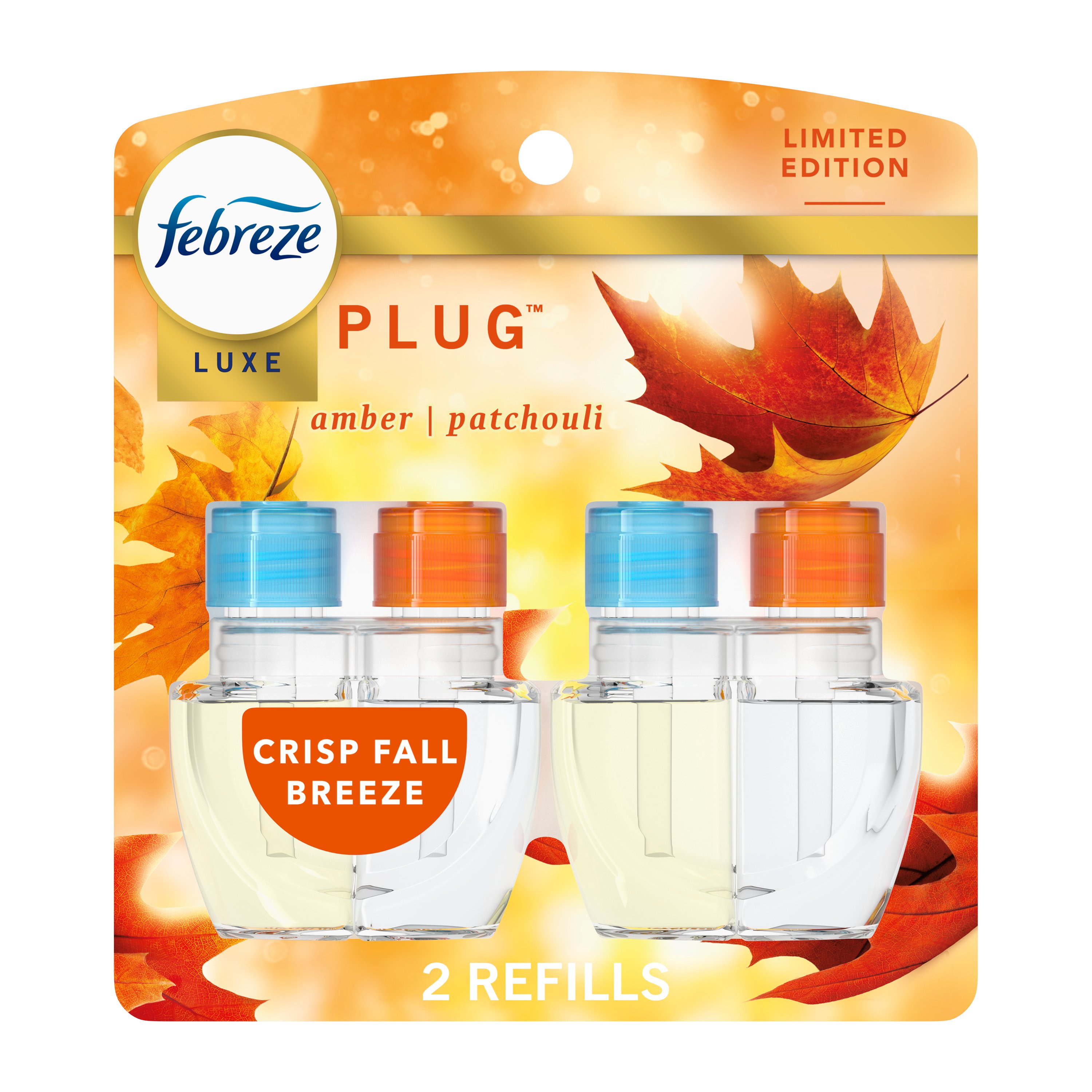 Febreze Odor-Fighting Fade Defy PLUG Air Freshener Oil Refill - Crisp ...