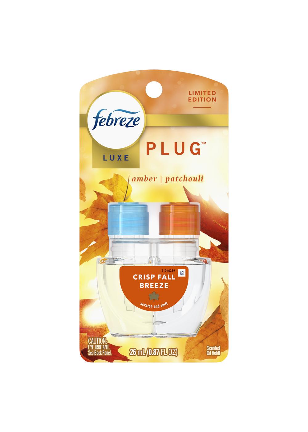 Febreze Odor-Fighting Fade Defy PLUG Air Freshener Oil Refill - Crisp ...