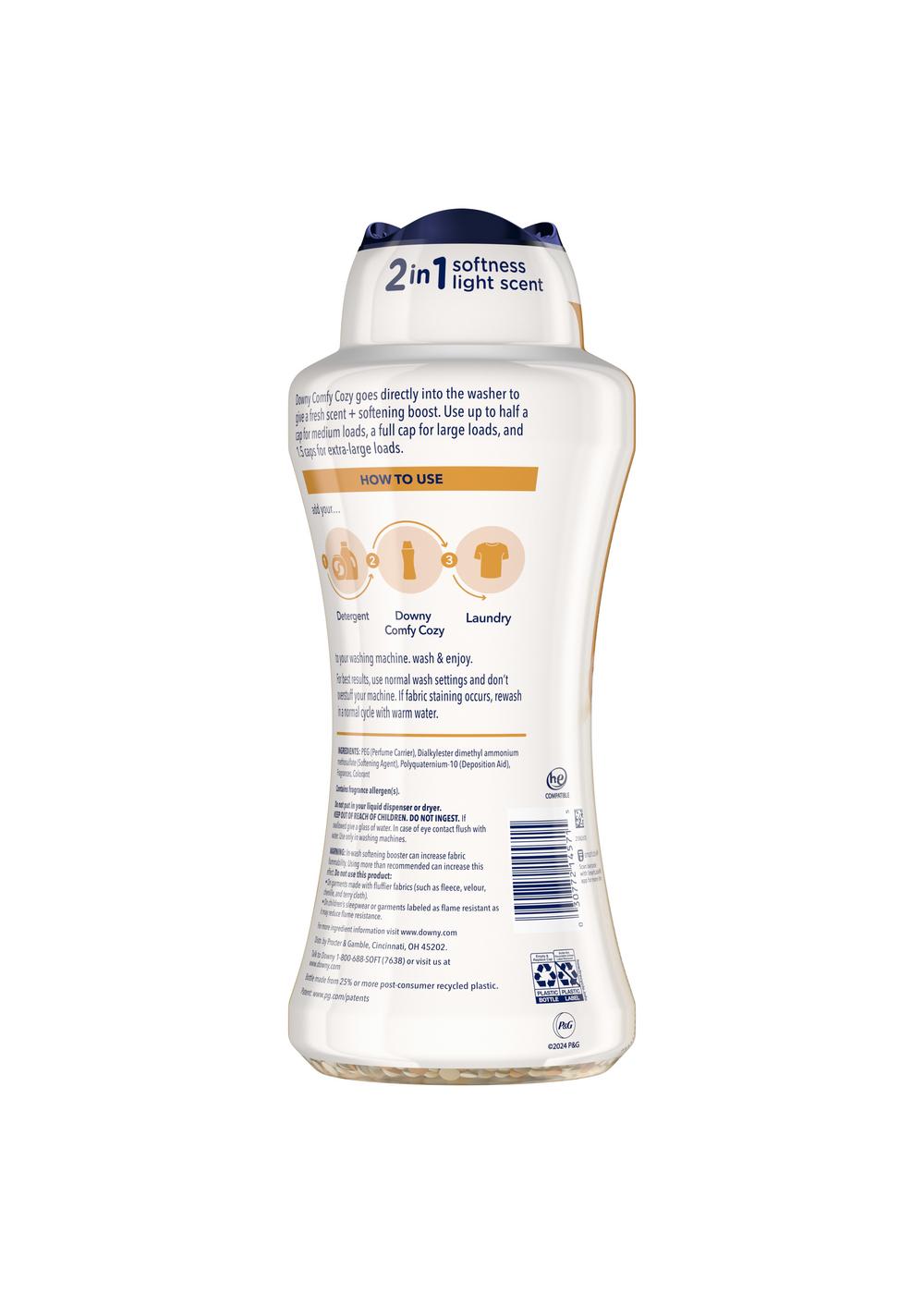 Downy In-Wash Softening Booster Scent Beads - Comfort Cozy + Toasted ...