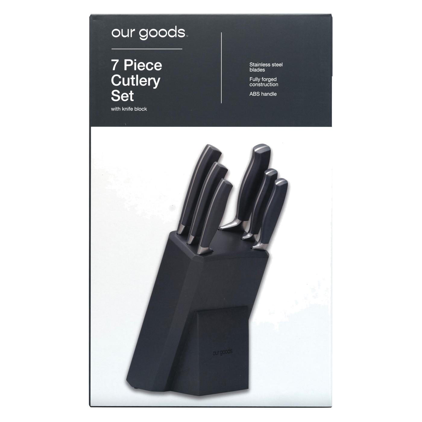 our goods Cutlery Set with Knife Block - Shop Knife sets at H-E-B