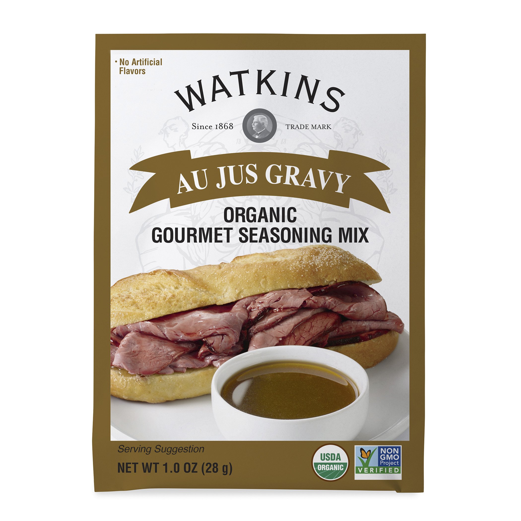 Watkins Organic Gourmet Au Jus Gravy Seasoning Mix - Shop Gravy at H-E-B