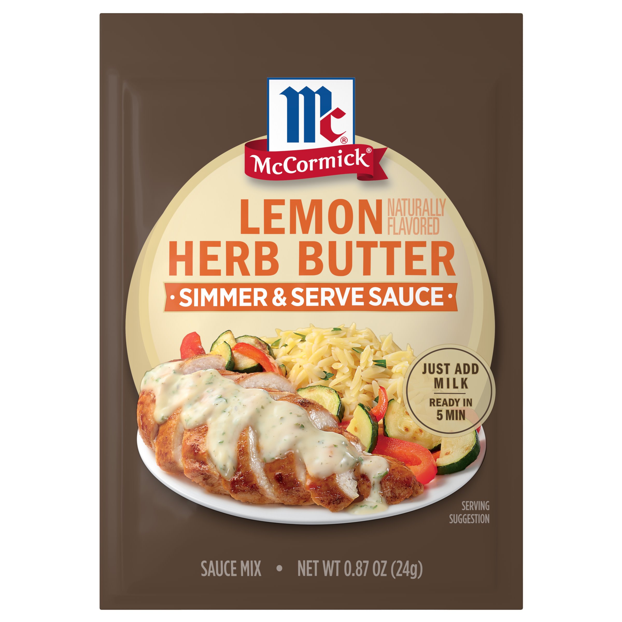 McCormick Lemon Naturally Flavored Herb Butter Sauce Mix - Shop Gravy ...