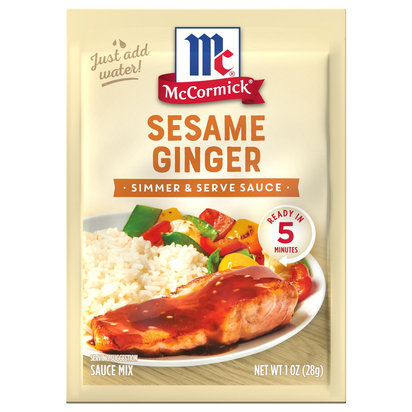 McCormick Sesame Ginger Sauce Mix - Shop Gravy at H-E-B