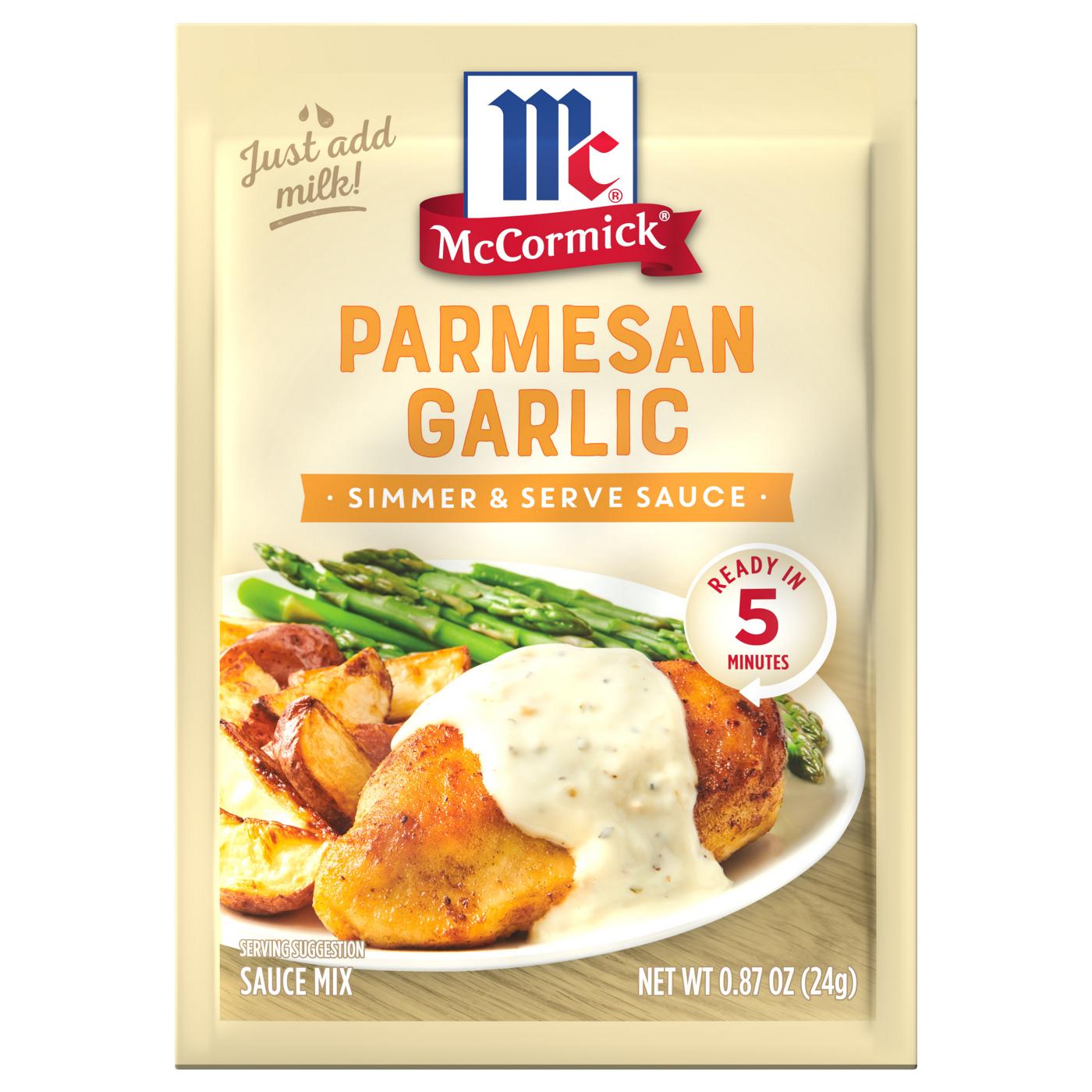 McCormick Parmesan Garlic Sauce Mix - Shop Gravy at H-E-B