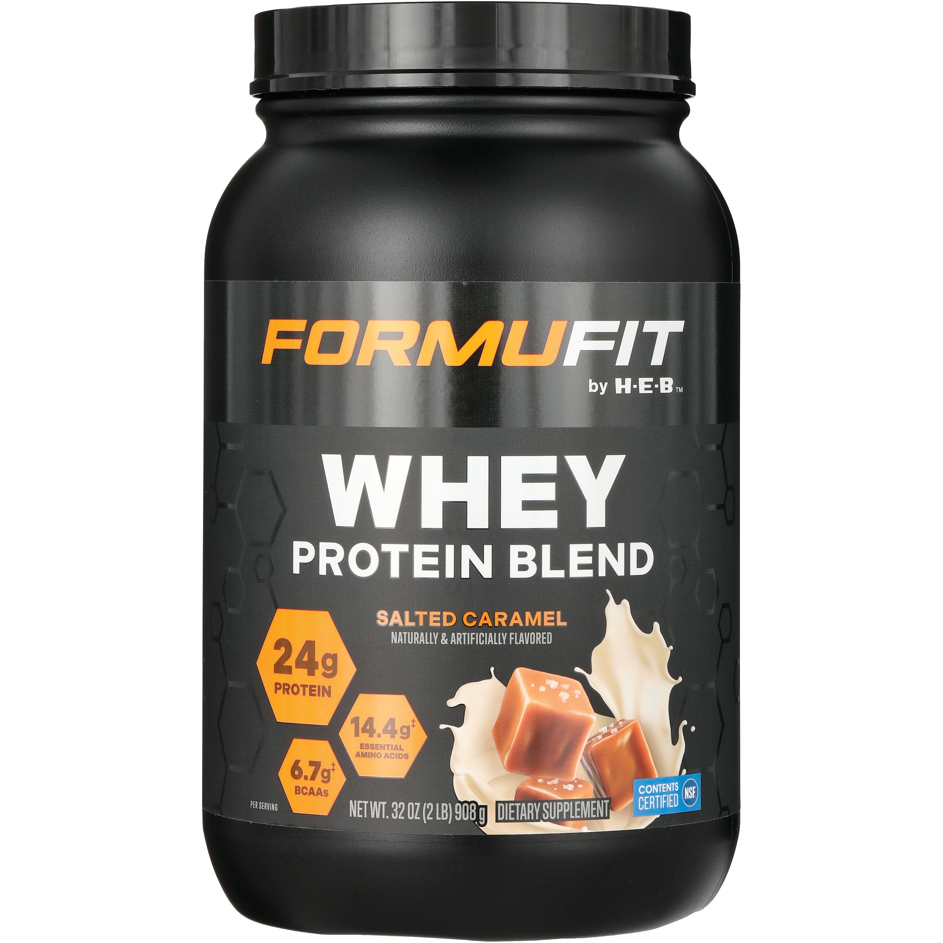 FORMUFIT by H-E-B Whey 24g Protein Powder Blend - Salted Caramel - Shop ...