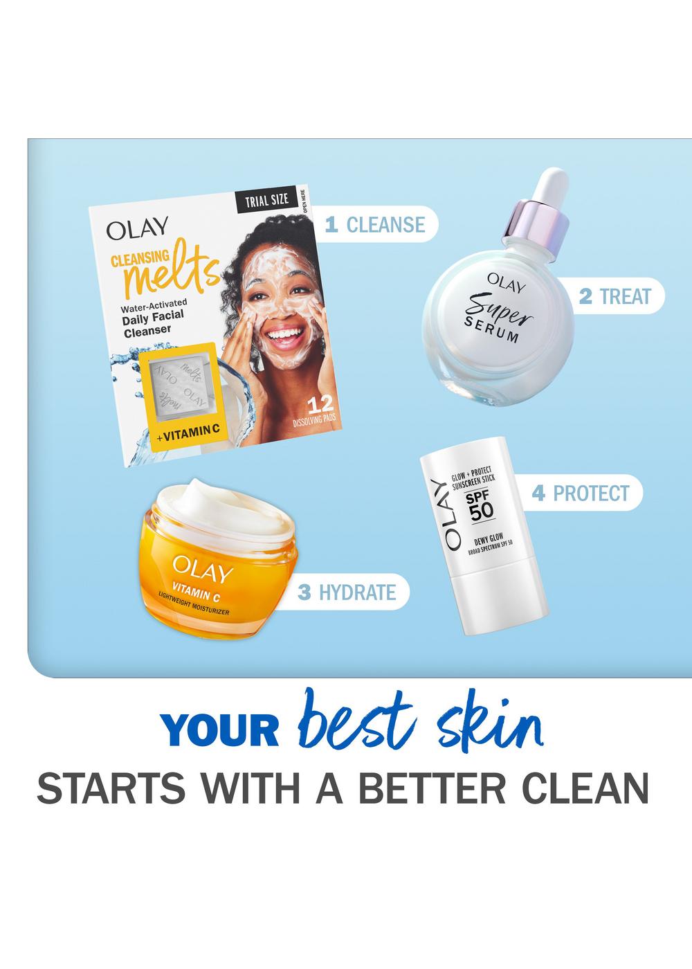 Olay Cleansing Melts +Vitamin C Daily Facial Cleanser - Shop Facial ...