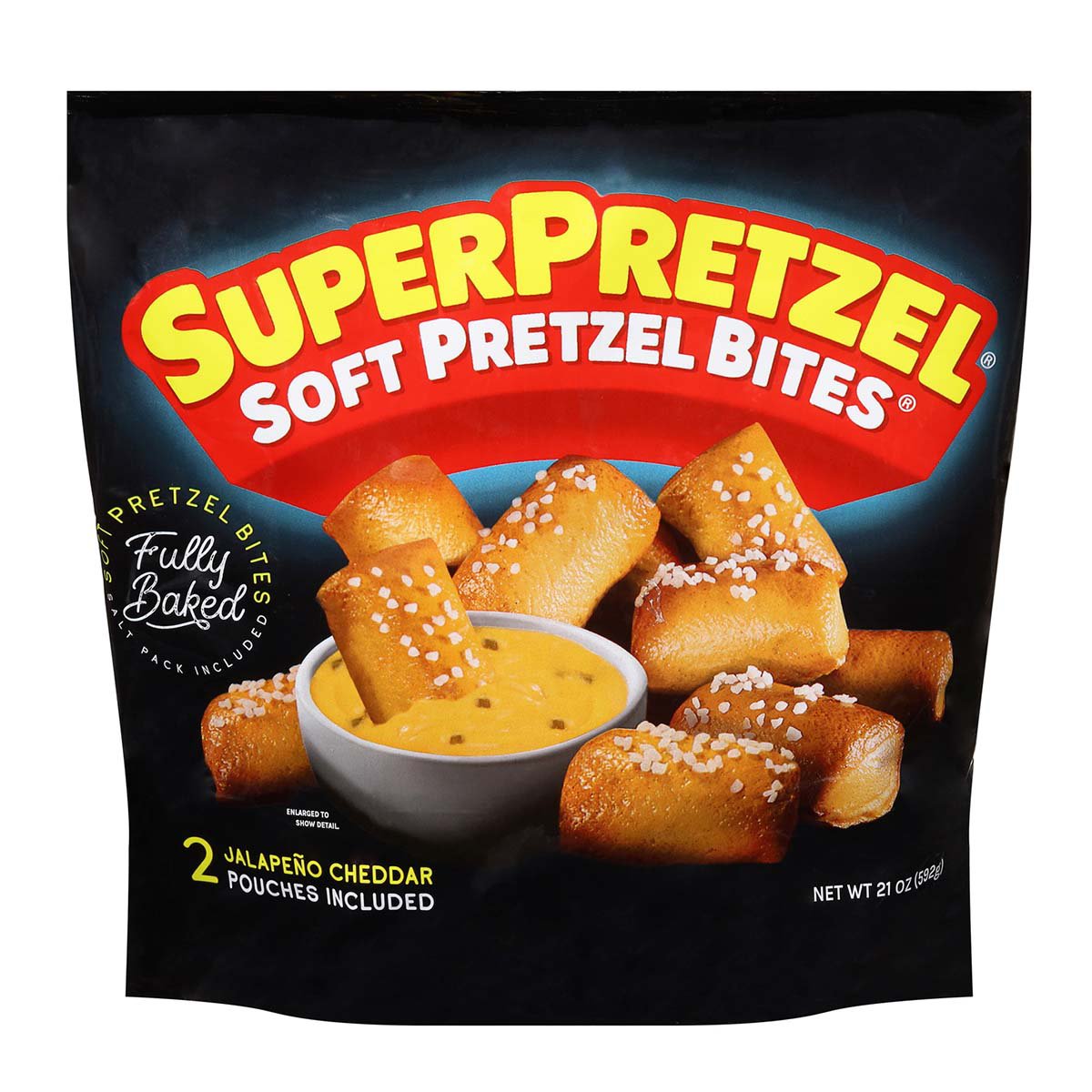 Super Pretzel Soft Pretzel Bites - Jalapeno Cheddar - Shop Buns & rolls ...