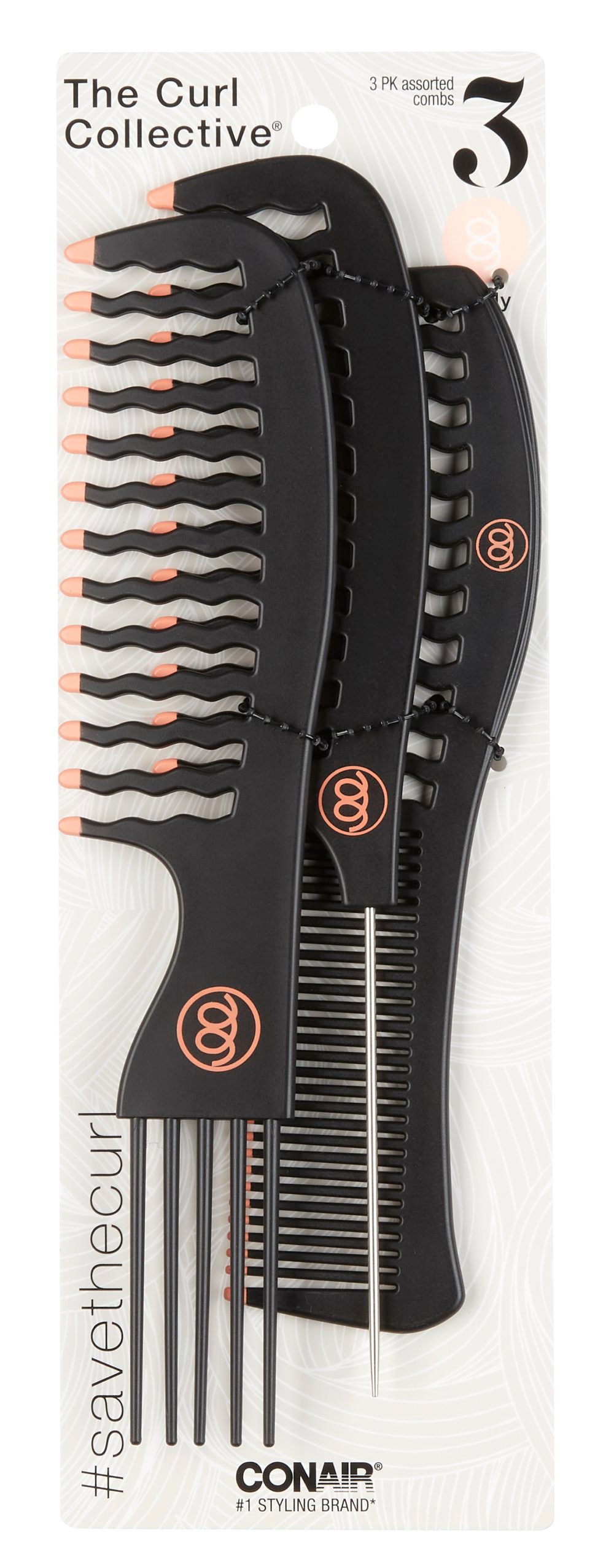 Conair Curl Collective Assorted Combs - Shop Brushes & combs at H-E-B