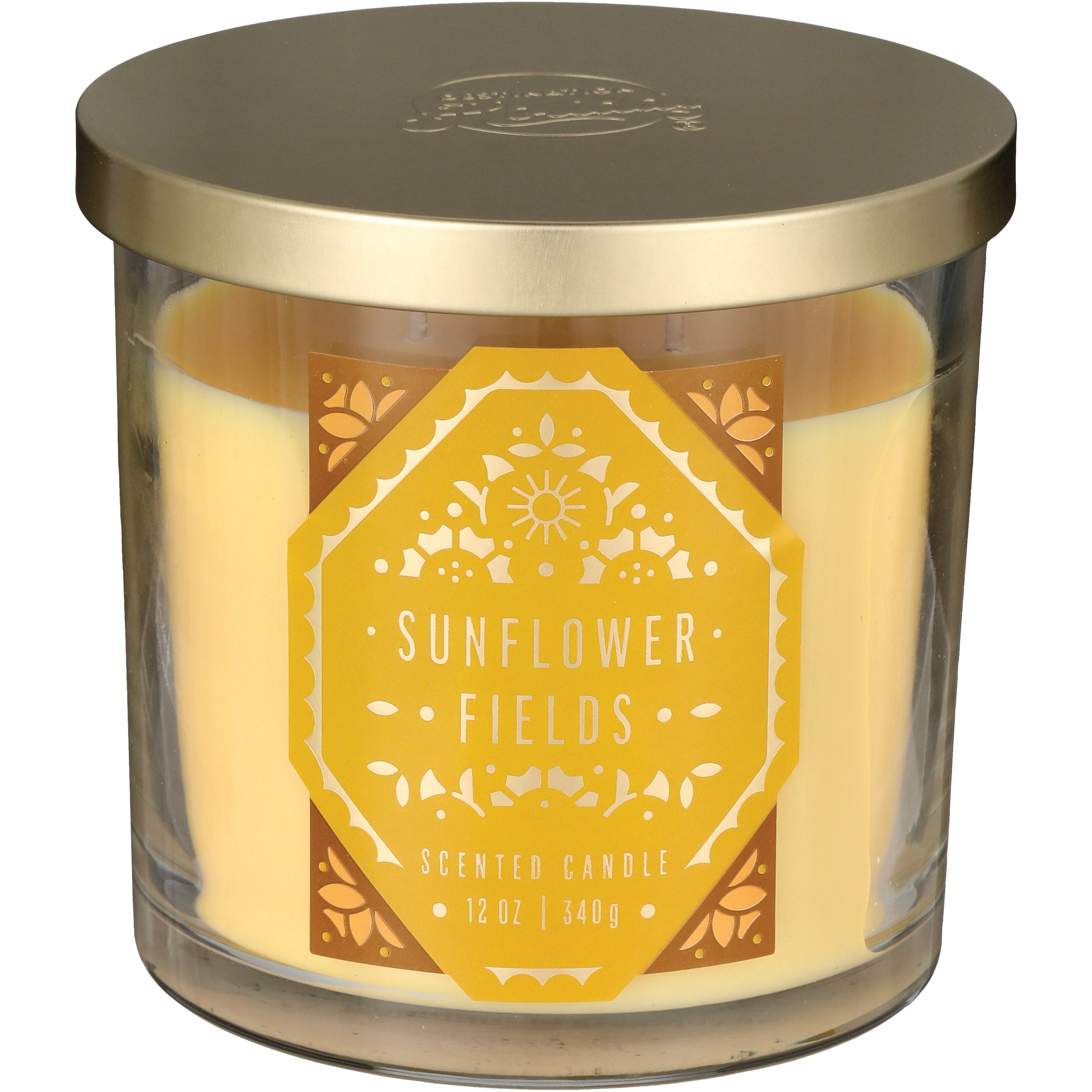 Destination Holiday Sunflower Fields Scented Candle - Shop Candles at H-E-B