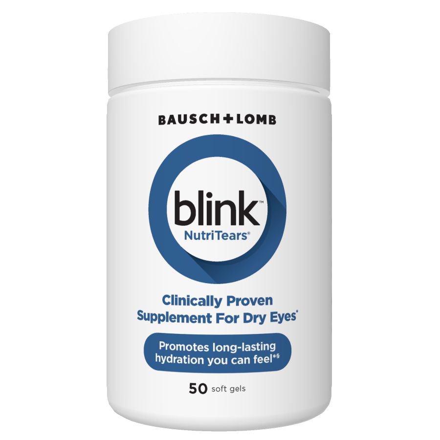 Bausch & Lomb Blink NutriTears Dry Eye Supplement Soft Gels - Shop ...