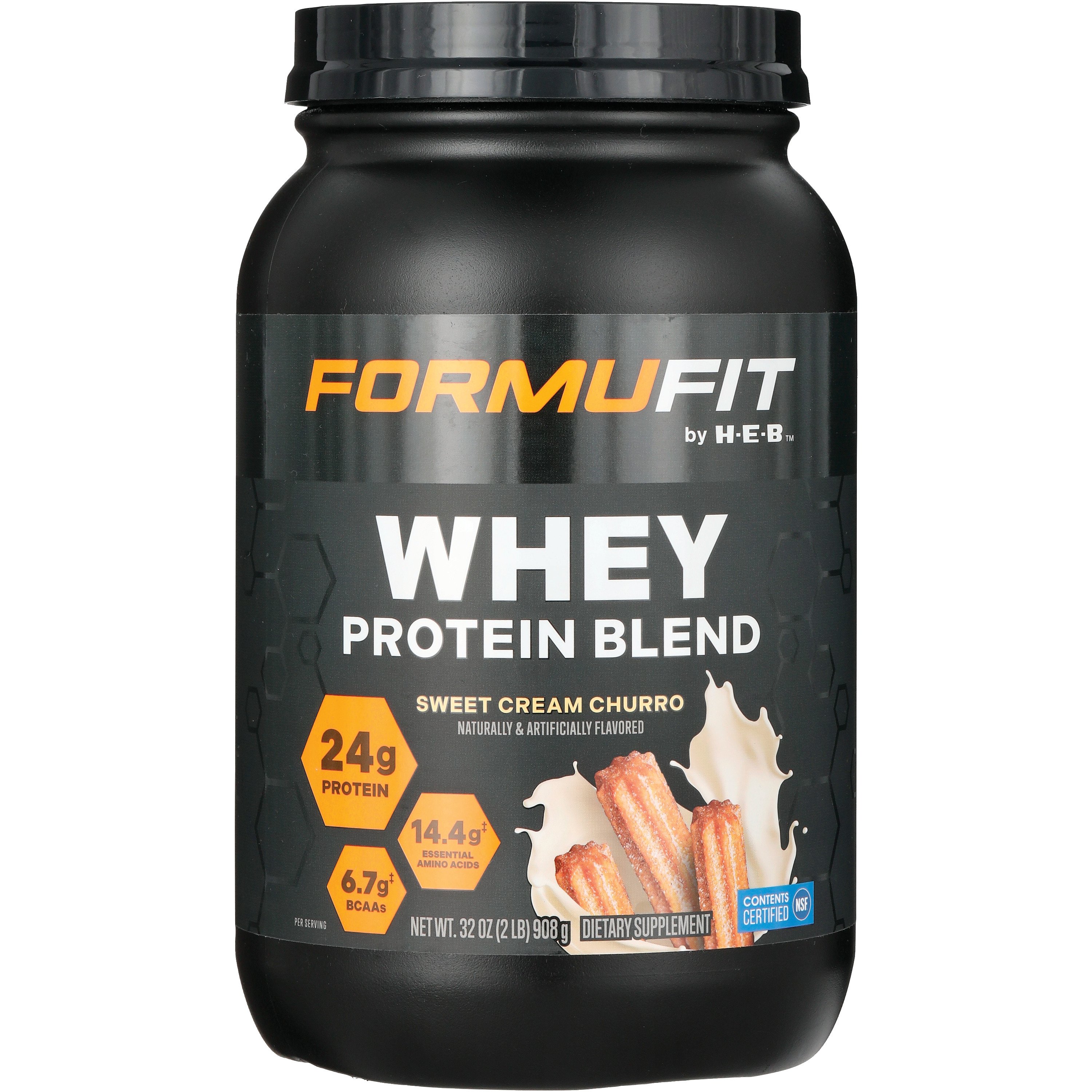 FORMUFIT by H-E-B Whey 24g Protein Powder Blend - Sweet Cream Churro ...