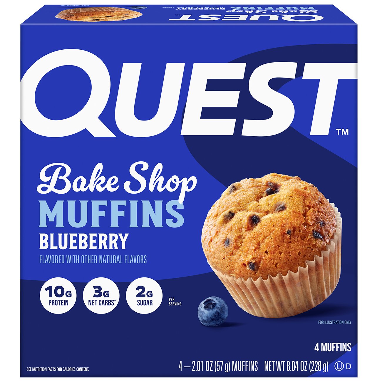 Quest Bake Shop 10g Protein Muffins - Blueberry - Shop Snack cakes at H-E-B