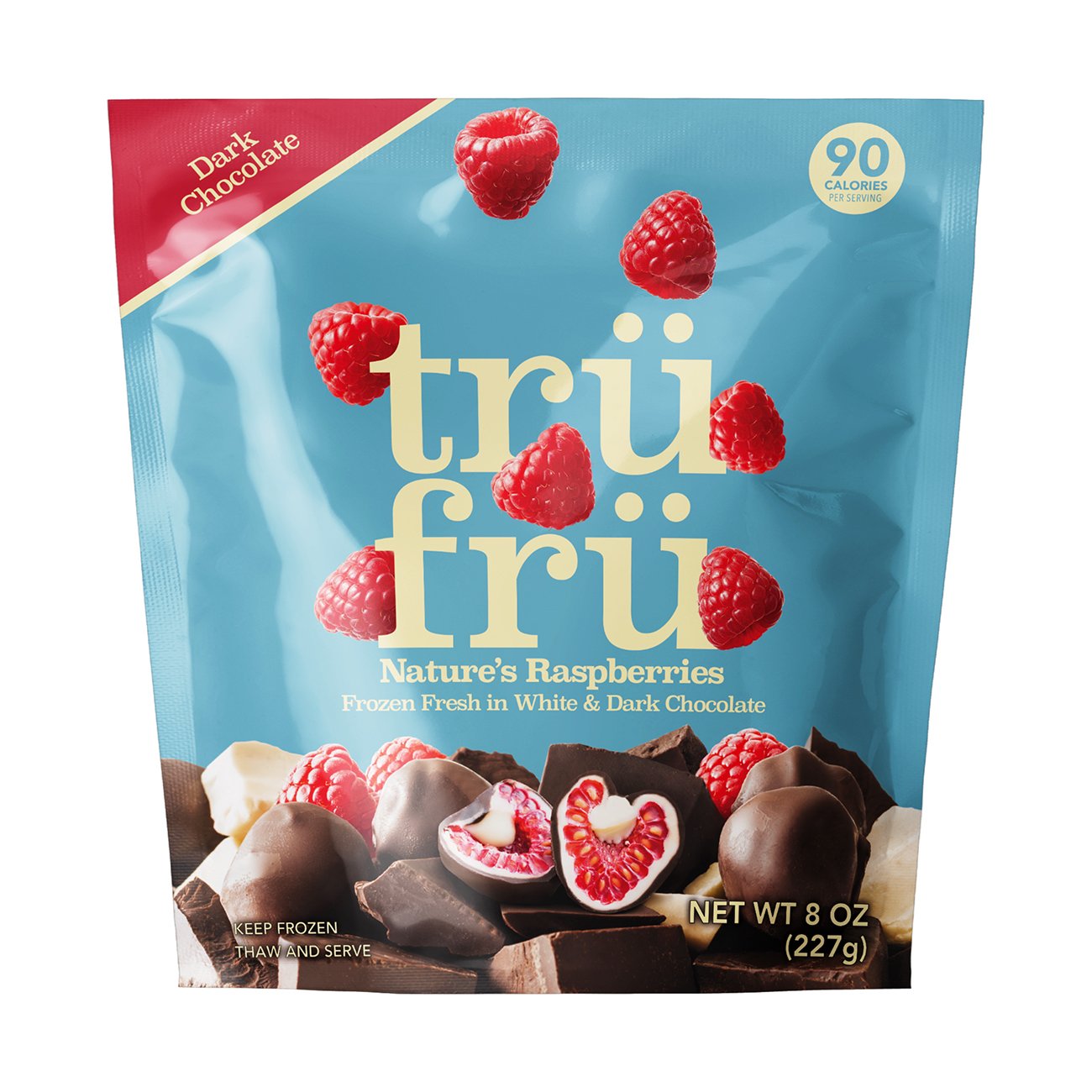 Tru Fru Nature's Raspberries - White & Dark Chocolate - Shop Bars ...