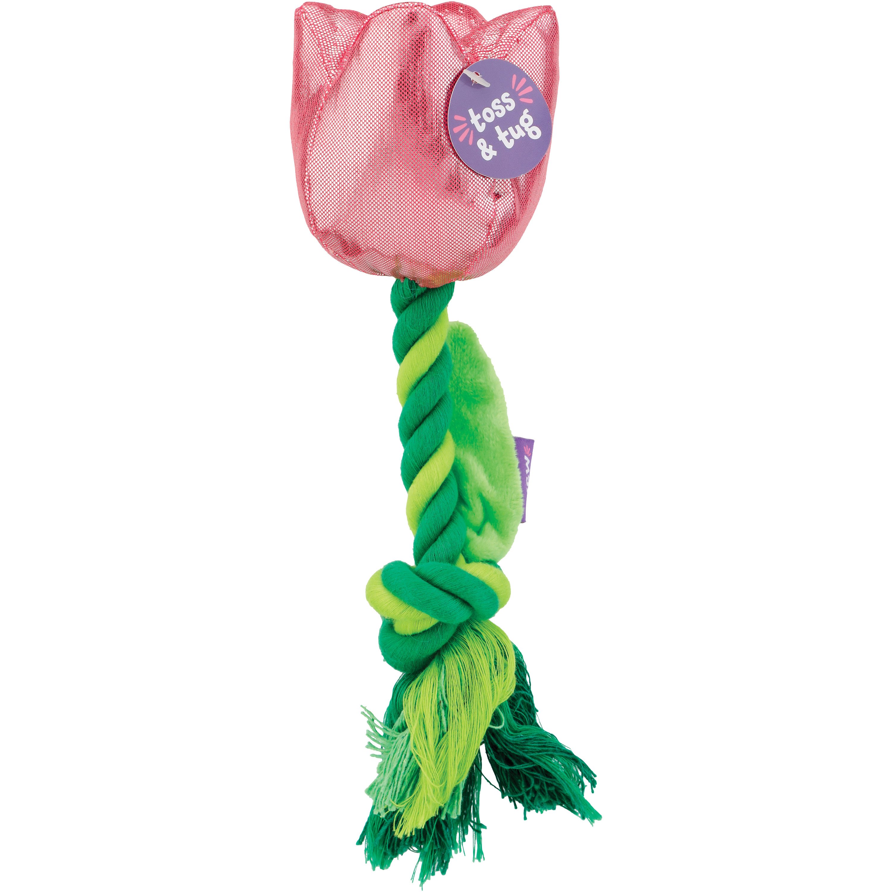 Woof & Whiskers Tulip On Rope - Shop Plush toys at H-E-B