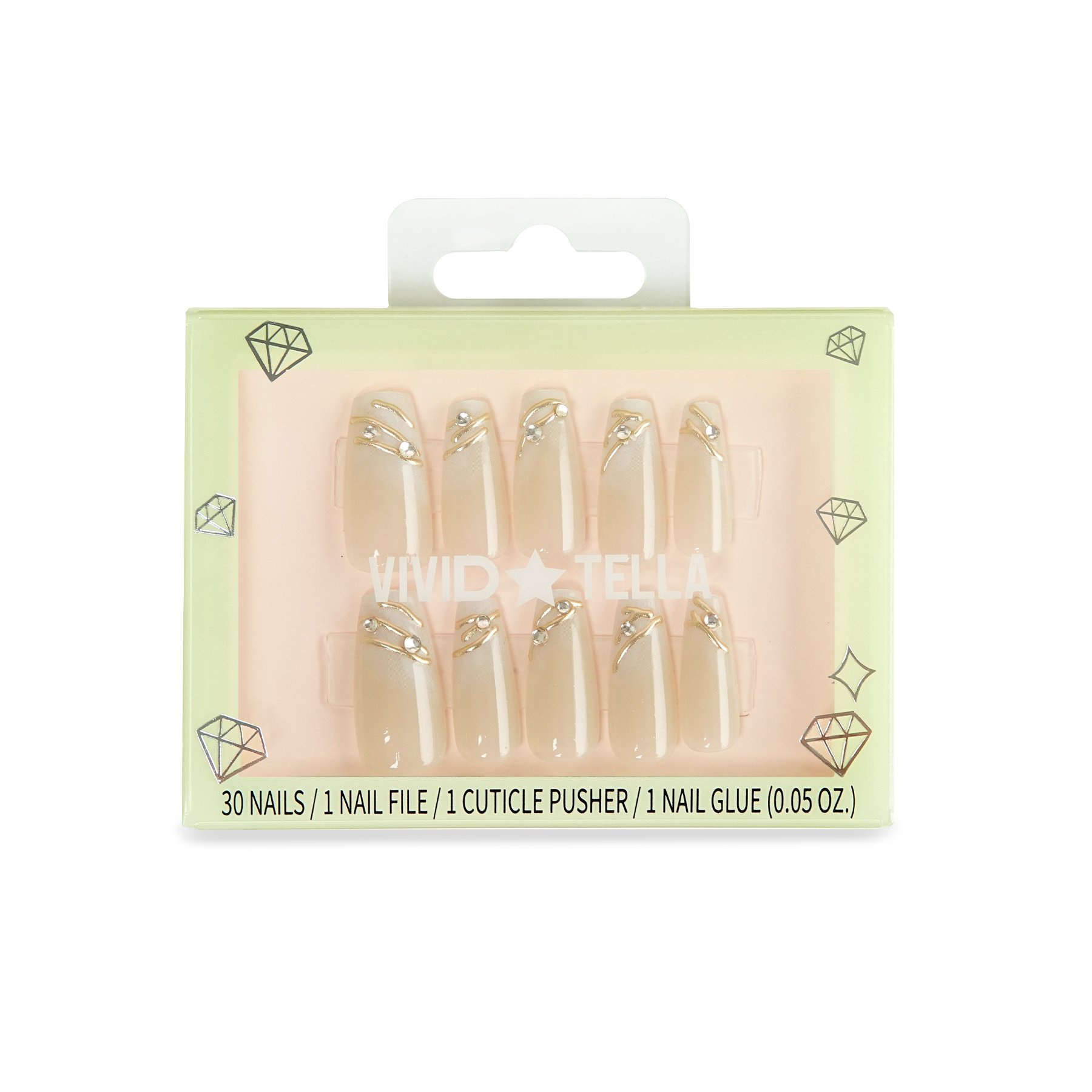 Vivid Tella Nails - Cake - Shop Nail sets at H-E-B