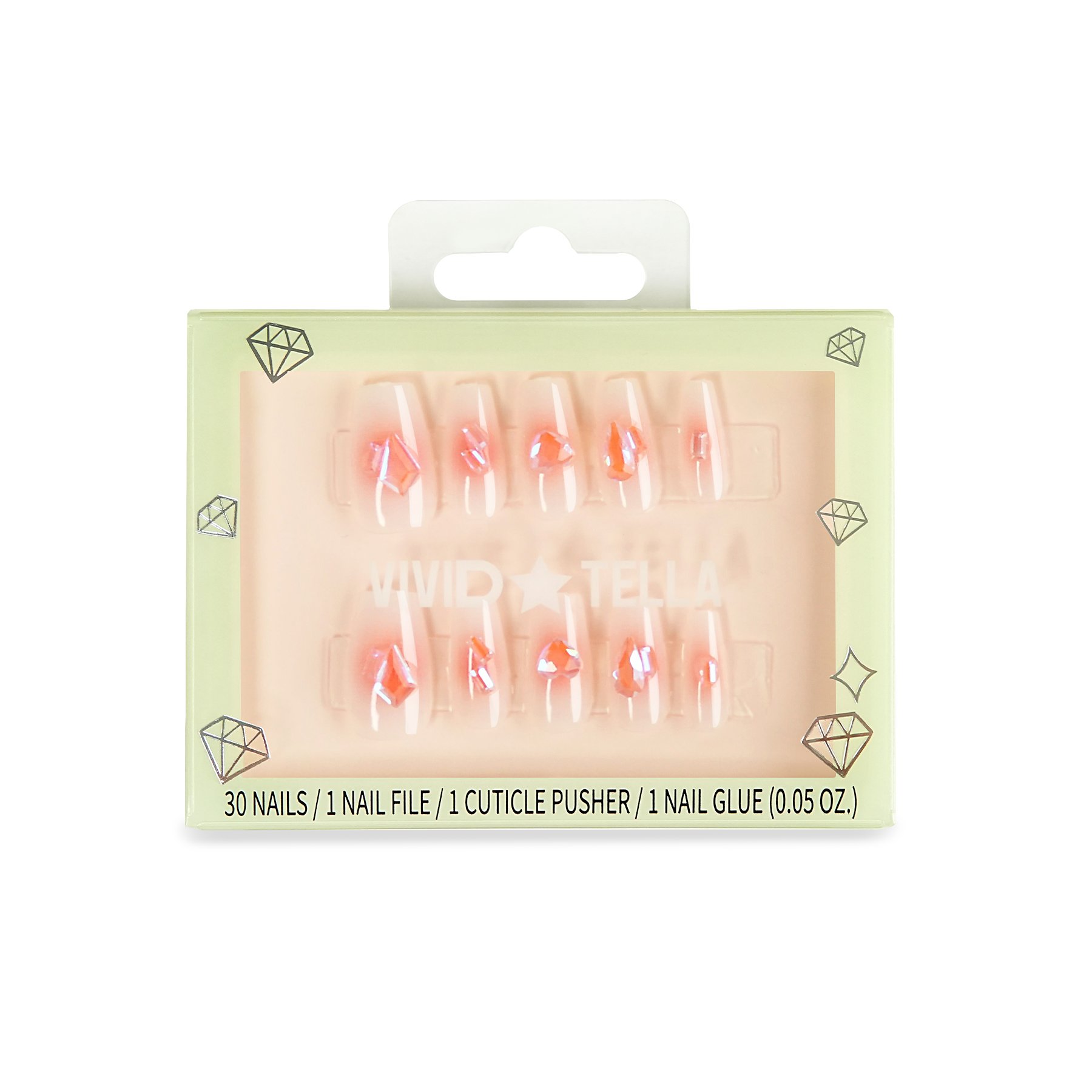 Vivid Tella Nails - Heart In My Hand - Shop Nail sets at H-E-B