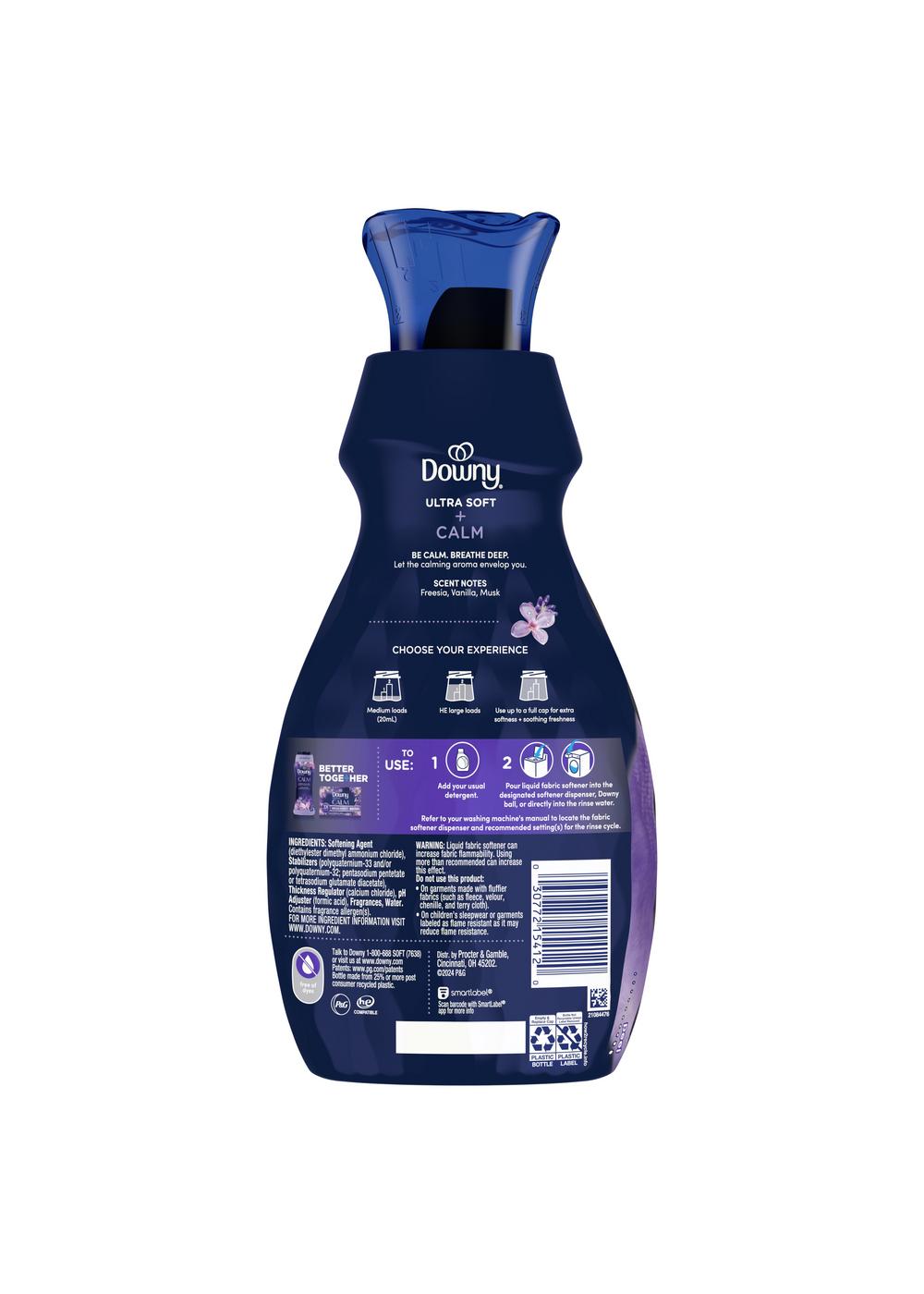 Downy Ultra Soft + Calm Fabric Softener - Lavender and Vanilla Bean ...