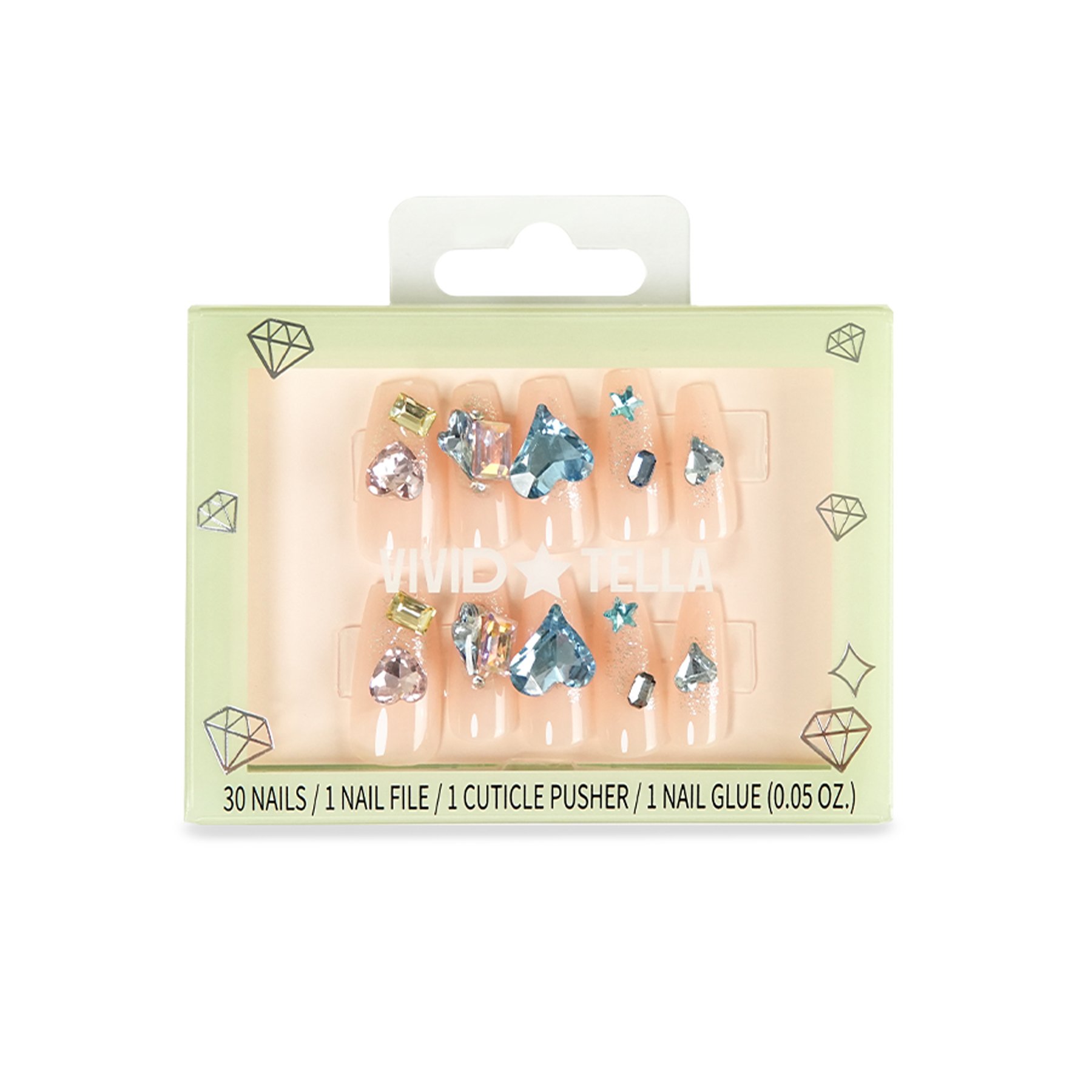 Vivid Tella Nails - Queen - Shop Nail sets at H-E-B