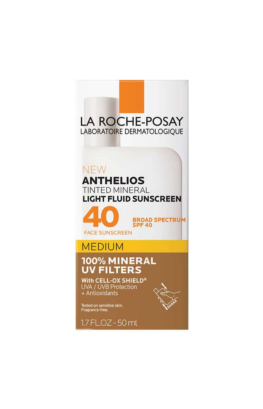 La Roche-Posay Anthelios Tinted Mineral Face Sunscreen - Medium, SPF 40 ...