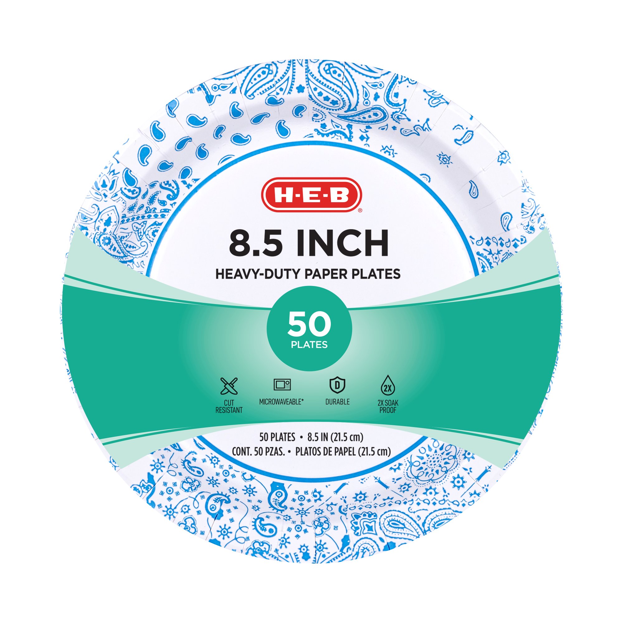 H-E-B Heavy Duty 8.5 in Lunch Paper Plates - Shop Plates & bowls at H-E-B