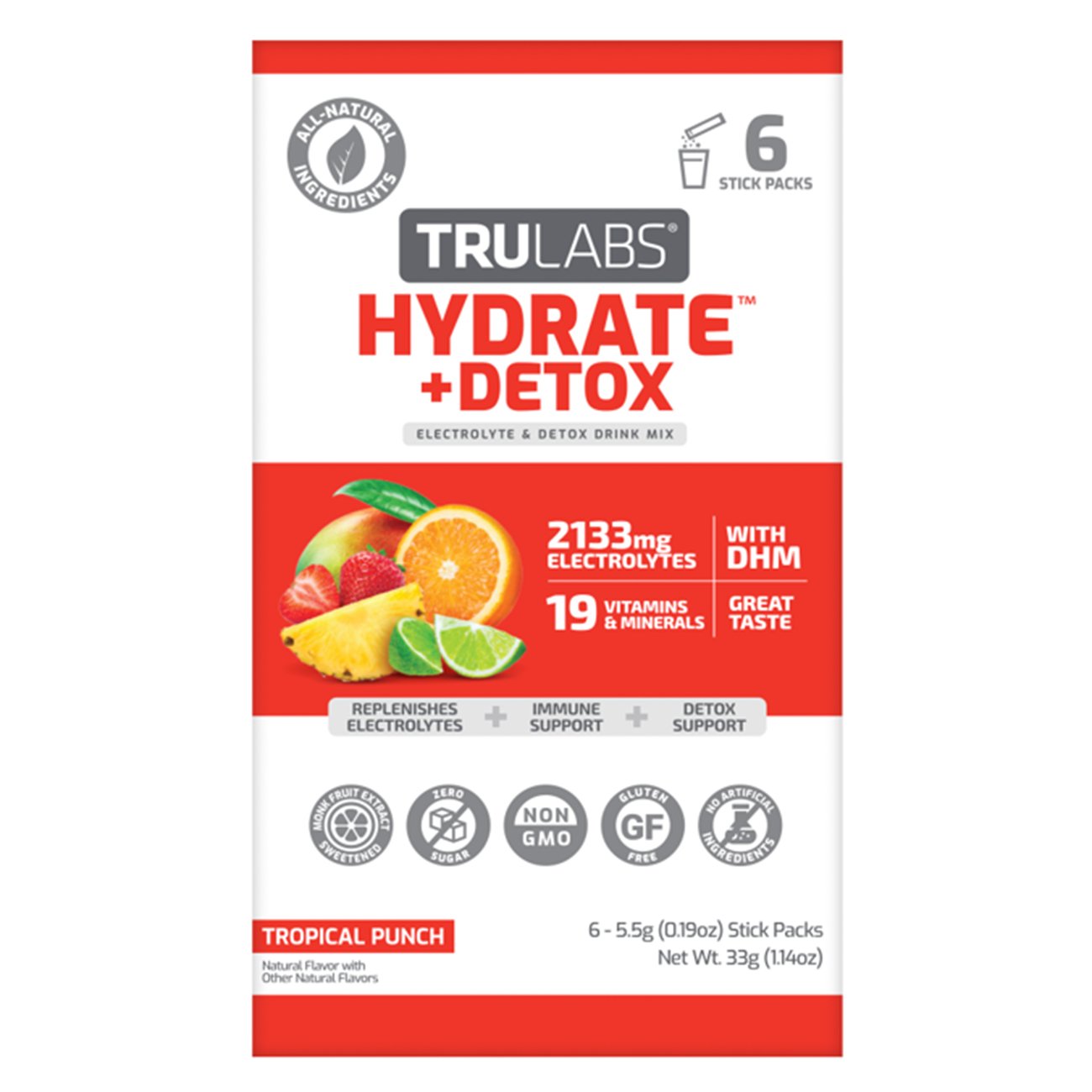Trulabs Hydrate Plus Detox Tropical Punch - Shop Diet & fitness at H-E-B