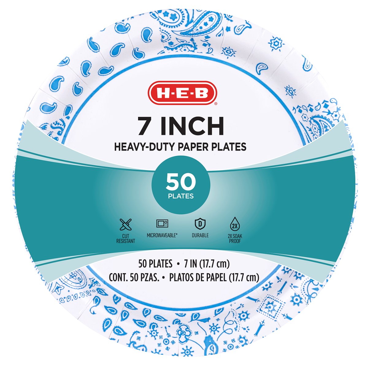 H-E-B Heavy Duty 7 in Dessert Paper Plates - Shop Plates & bowls at H-E-B