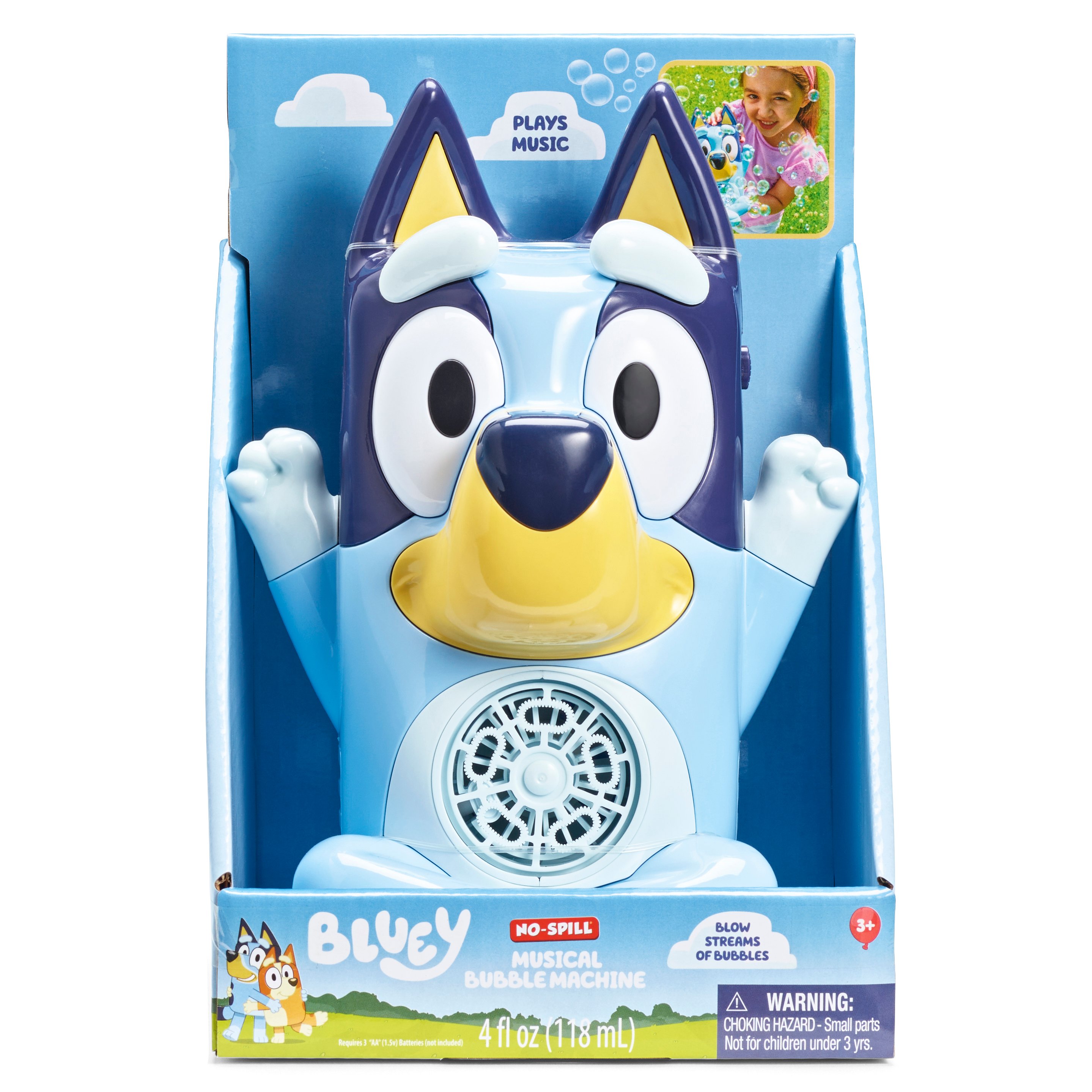 Bluey No-Spill Musical Bubble Machine - Shop Bubbles at H-E-B